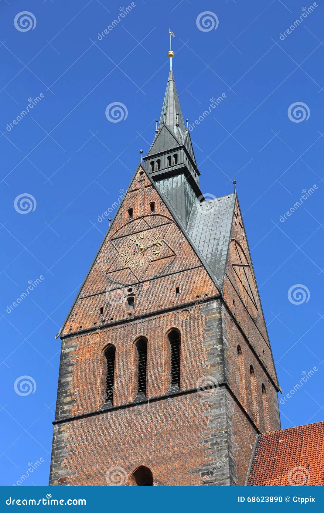 Marktkirche Church in Hannover,Germany Stock Photo - Image of ...