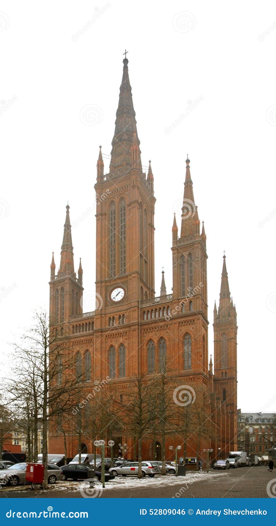 Marktkirche Church in Wiesbaden. Germany Stock Photo - Image of church ...