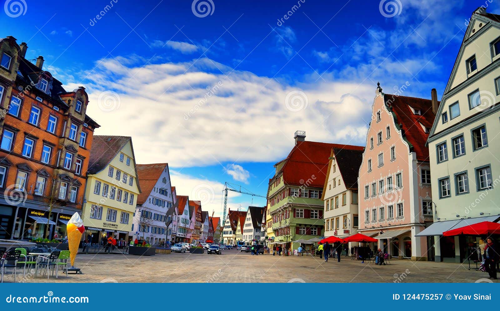 Marktplatz in Biberach Ein Der Ris Deutschland Redaktionelles ...