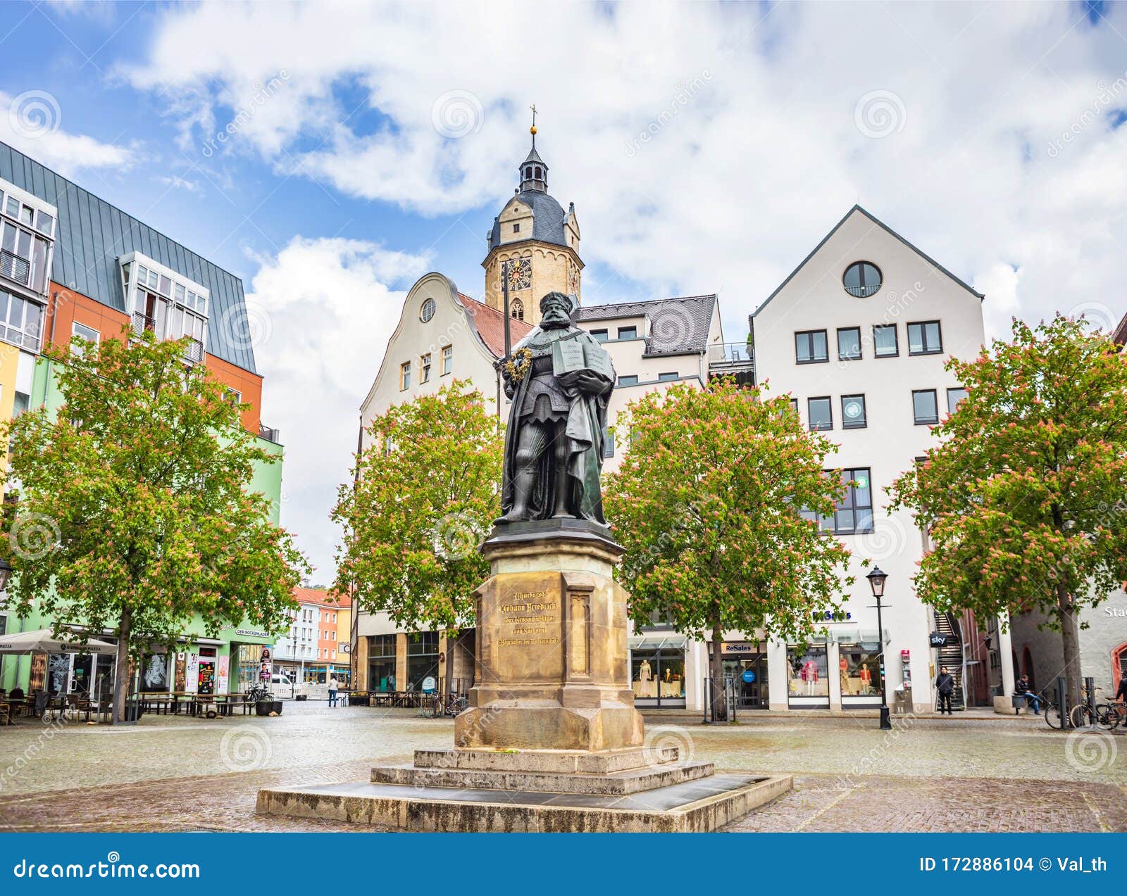Marktplatz of Jena editorial stock image. Image of landscape - 172886104