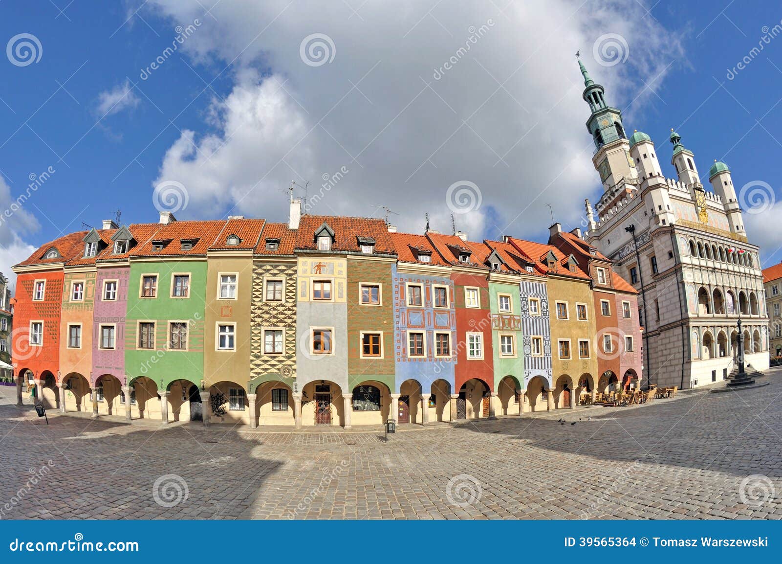 Marktplatz, Posen, Polen stockfoto. Bild von quadrat - 39565364