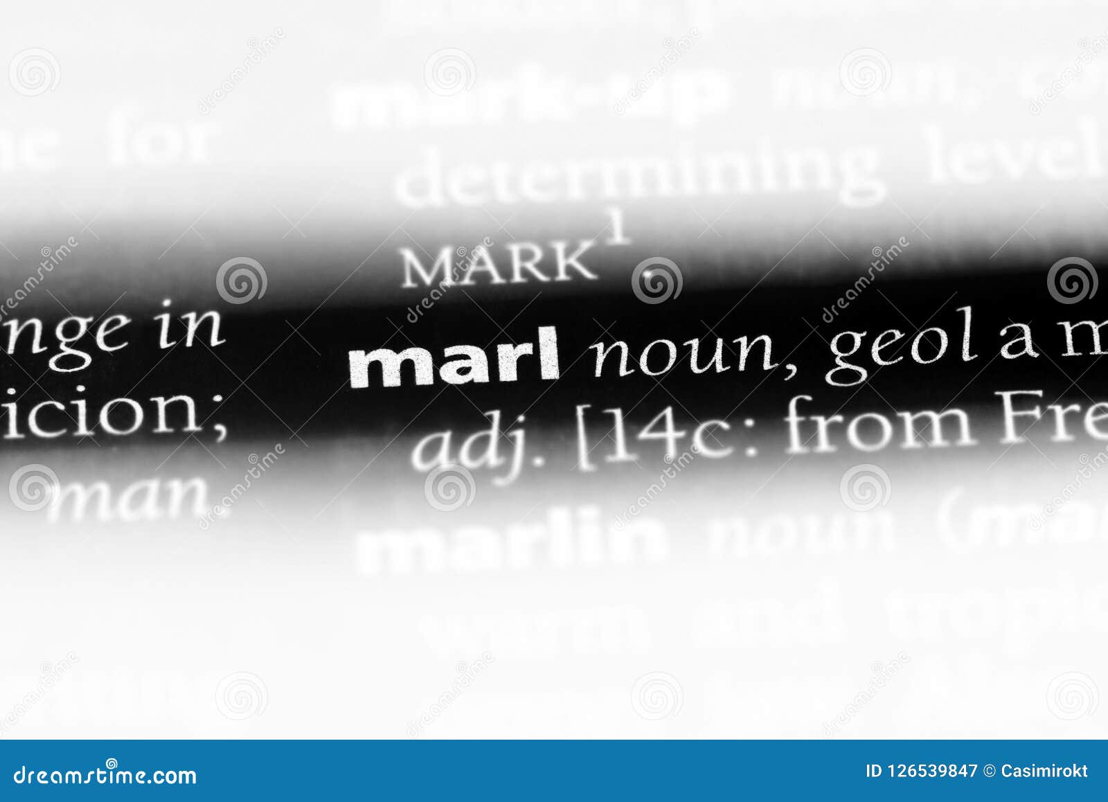Marl stock image. Image of english, idea, text, dictionary - 126539847