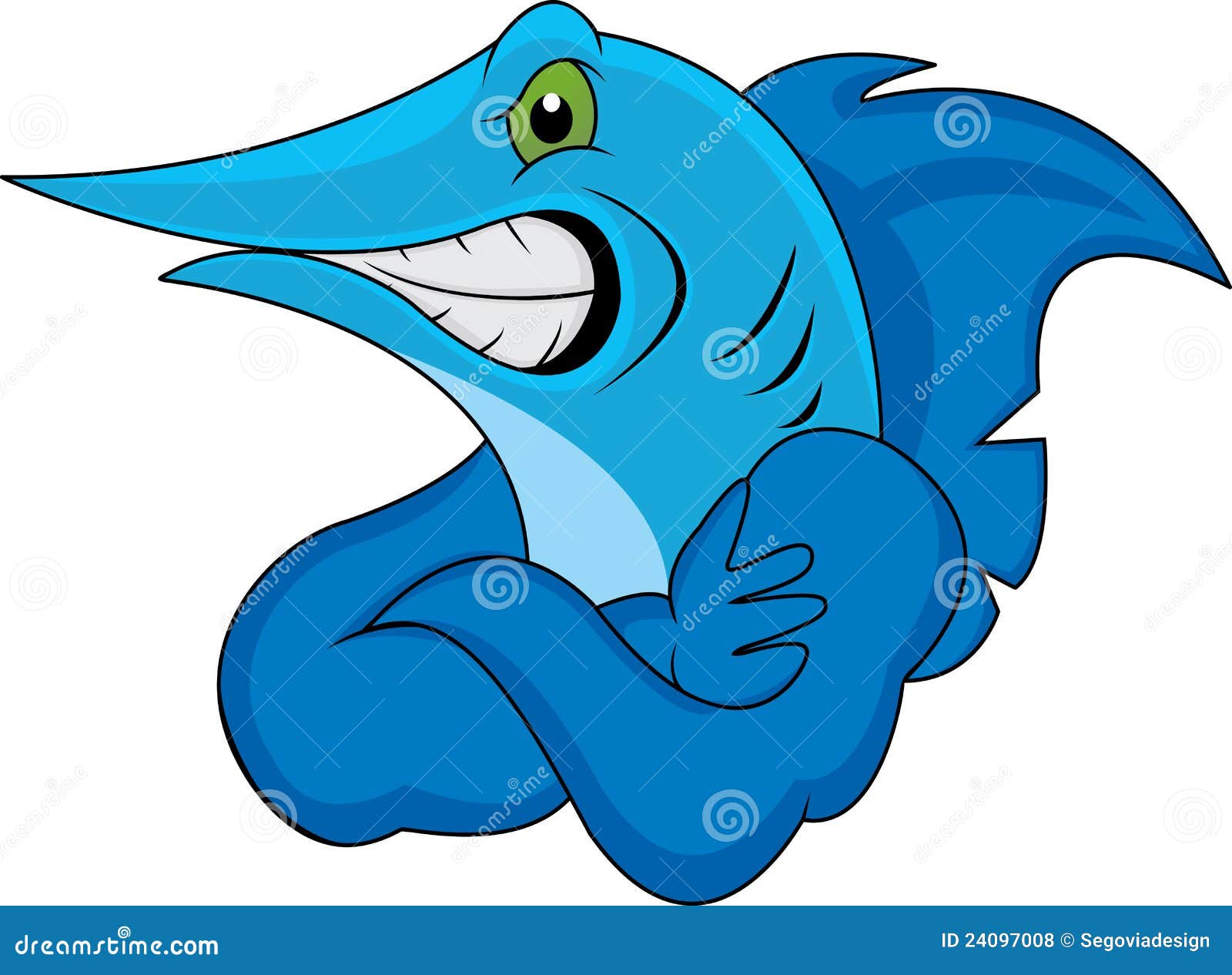 Marlin Fish Cartoon Royalty Free Stock Photos - Image: 24097008