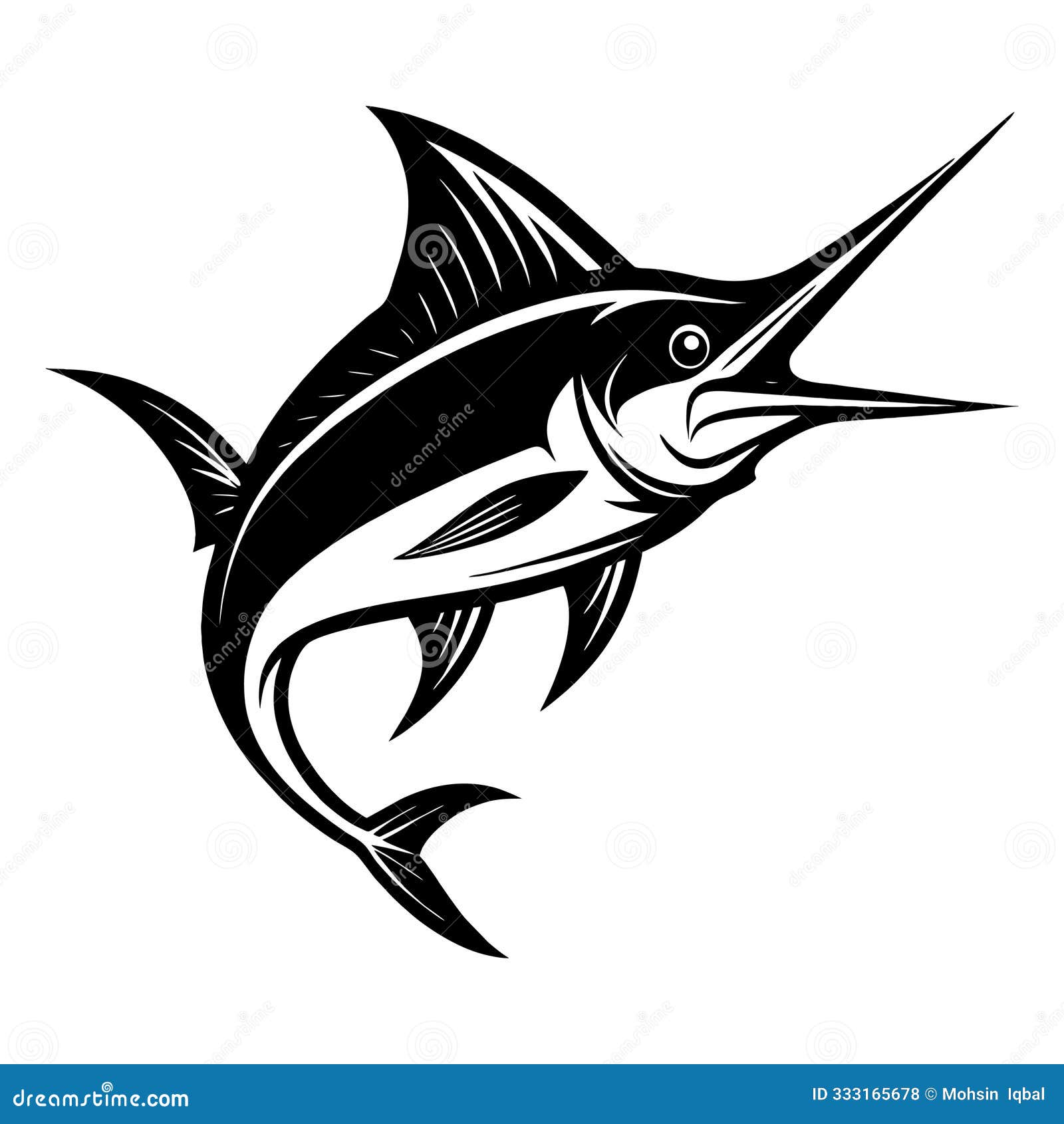 Marlin Fish Logo Mascot Vector Stock Vector - Illustration of marlin ...