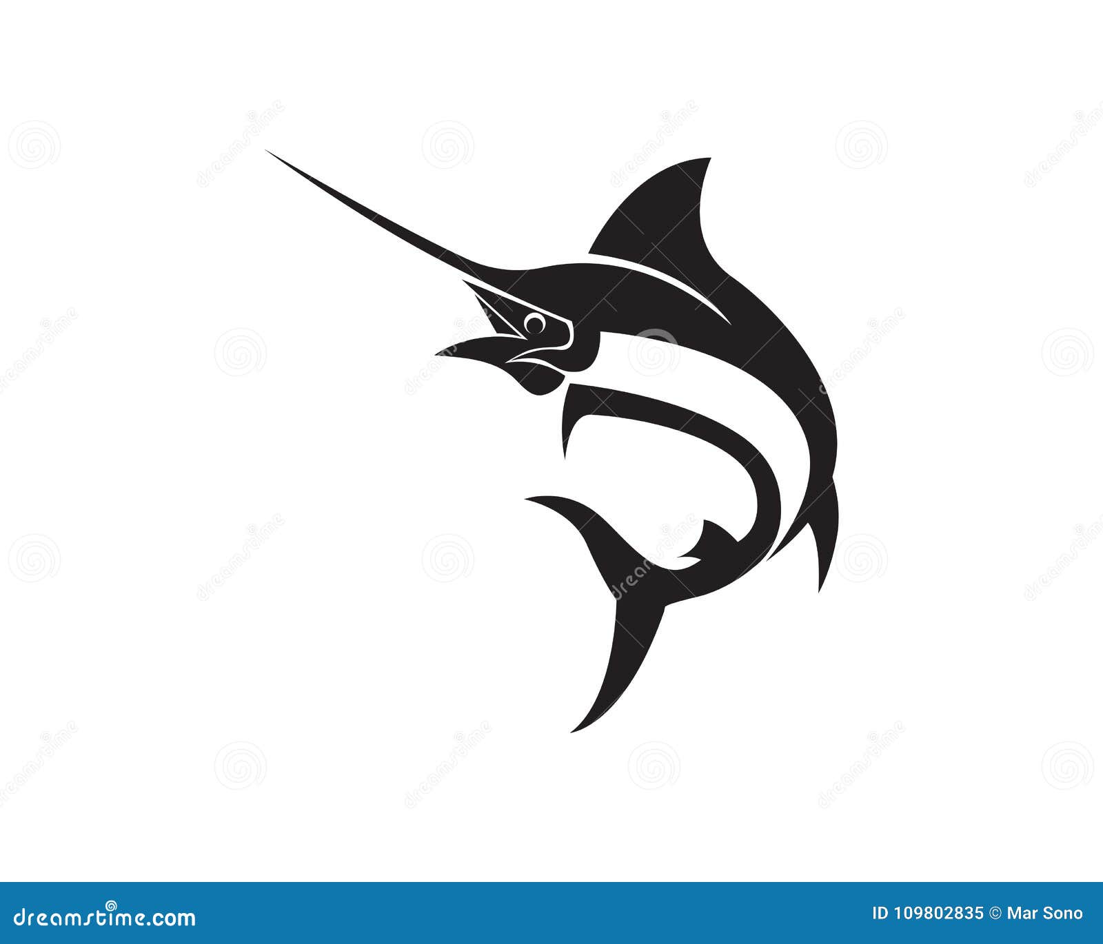 Marlin Jump Fish Logo And Symbols Icon Cartoon Vector | CartoonDealer ...