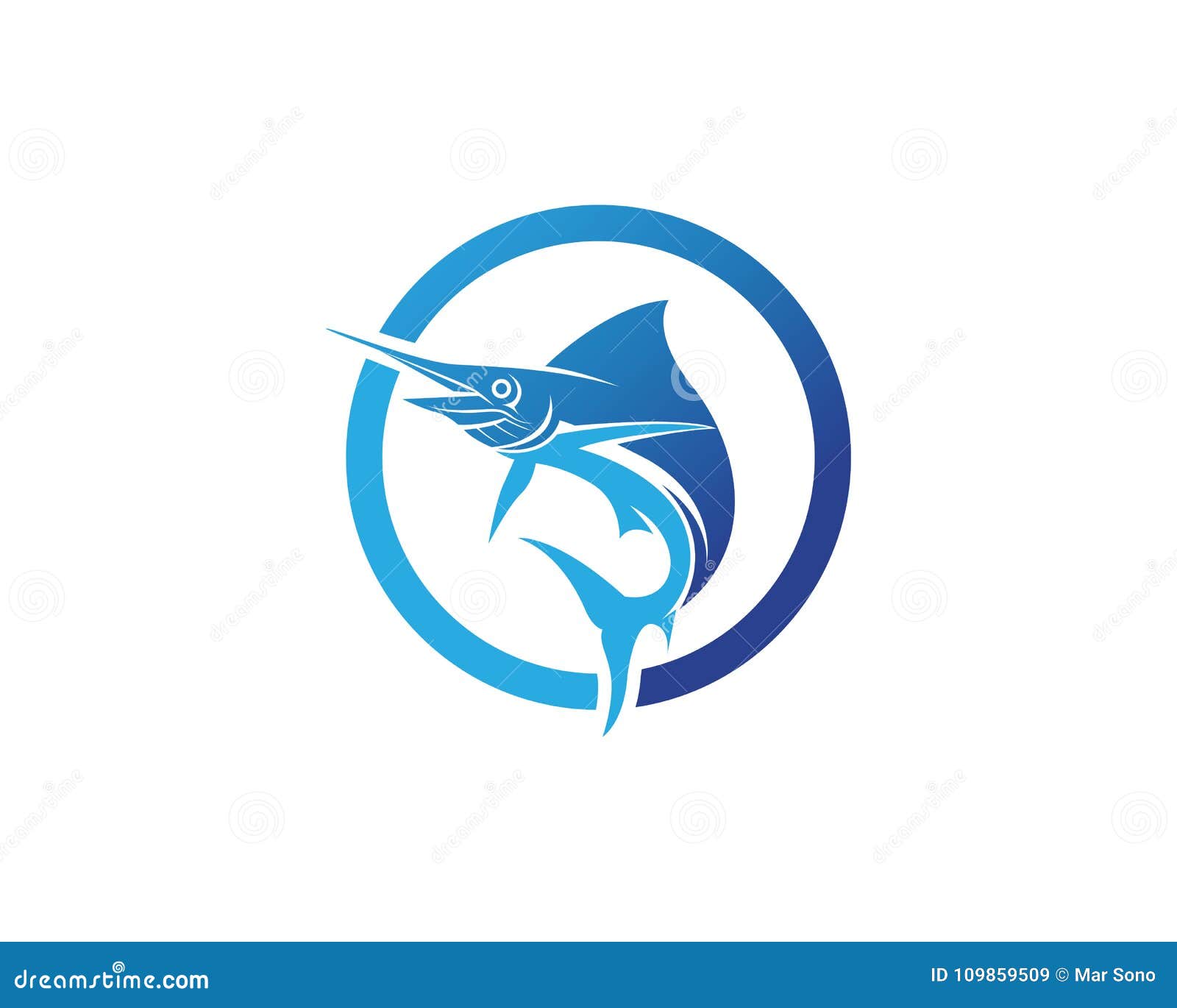 Marlin Jump Fish Logo And Symbols Icon Vector Illustration ...