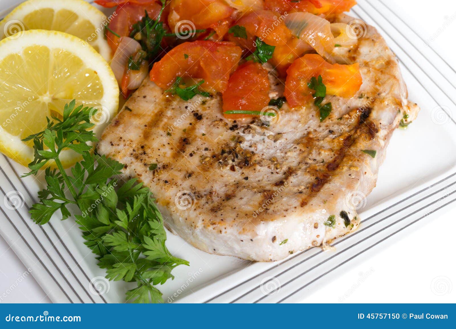 Marlin and salsa stock photo. Image of onion, cooked - 45757150