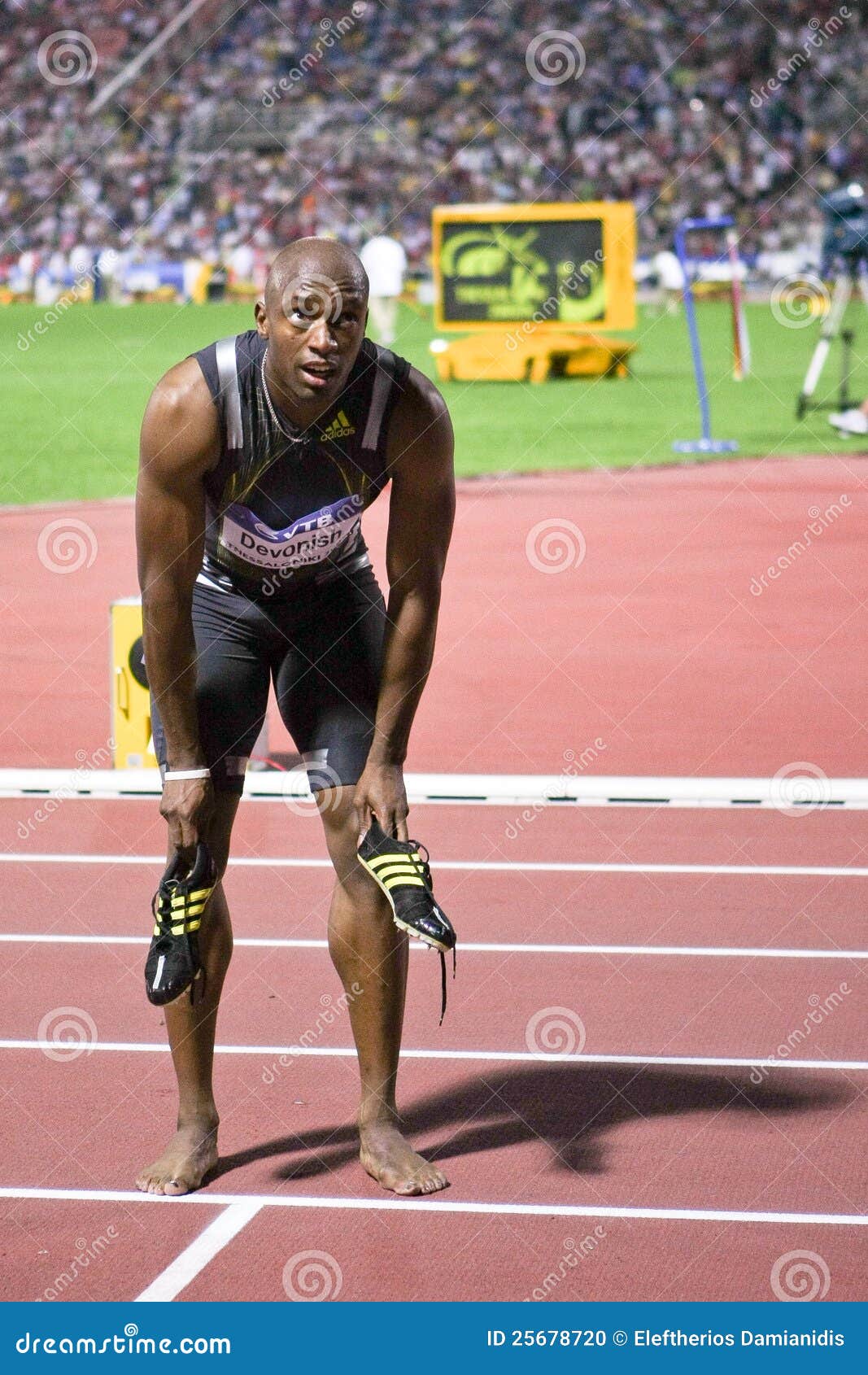 Marlon Devonish editorial image. Image of iaaf, marlon - 25678720