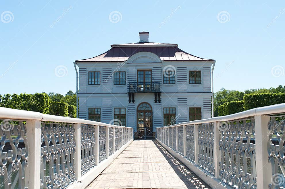 Marly Palace in Peterhof, stock photo. Image of nobility - 19965088