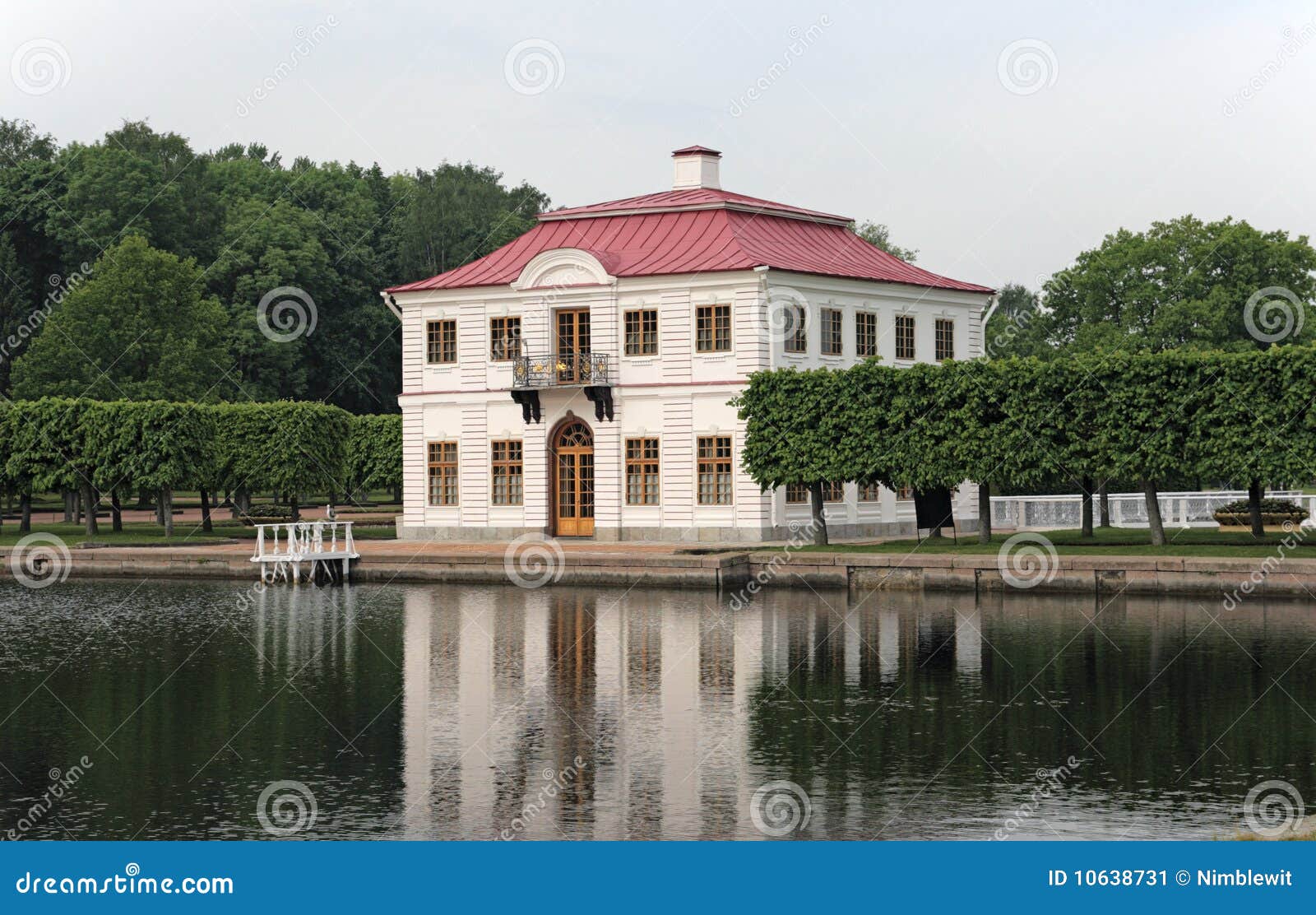 The Marly Palace. Peterhof (Petrodvorets) Stock Image - Image of queen ...