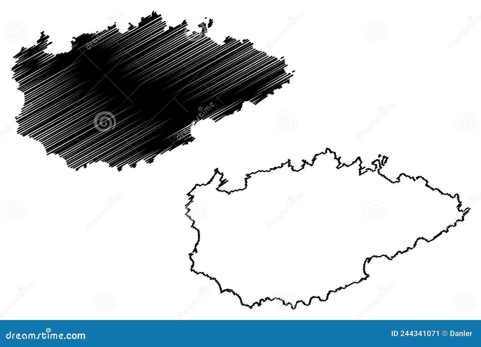 Marmara Island Republic of Turkey Map Vector Illustration, Scribble ...