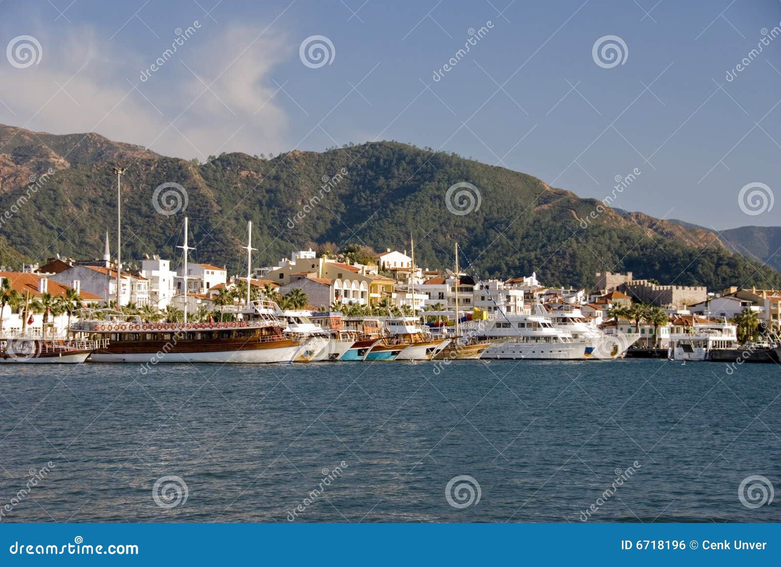 Marmaris stock photo. Image of house, tourist, water, chimney - 6718196