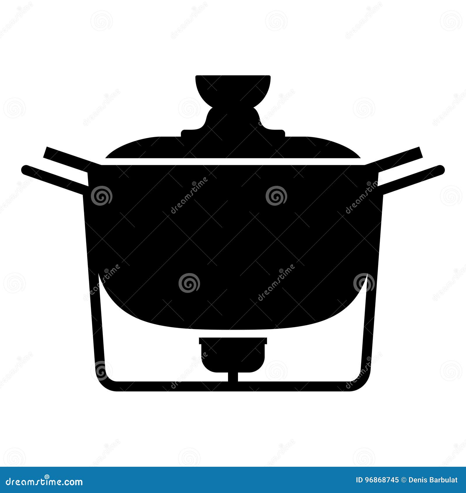 Marmite stock vector. Illustration of marmite, food, silhouette - 96868745