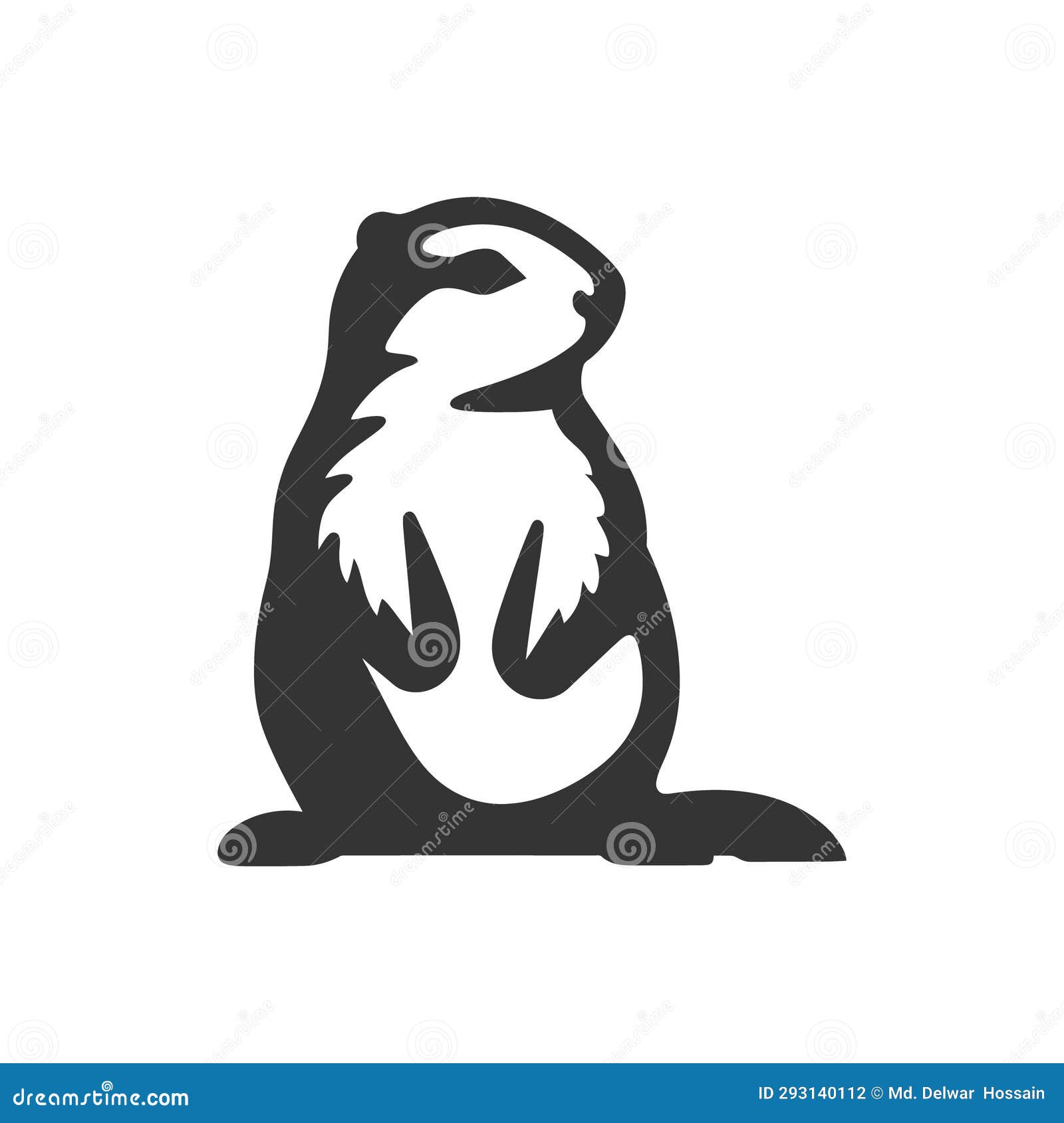 Marmot icon stock vector. Illustration of calligraphy - 293140112