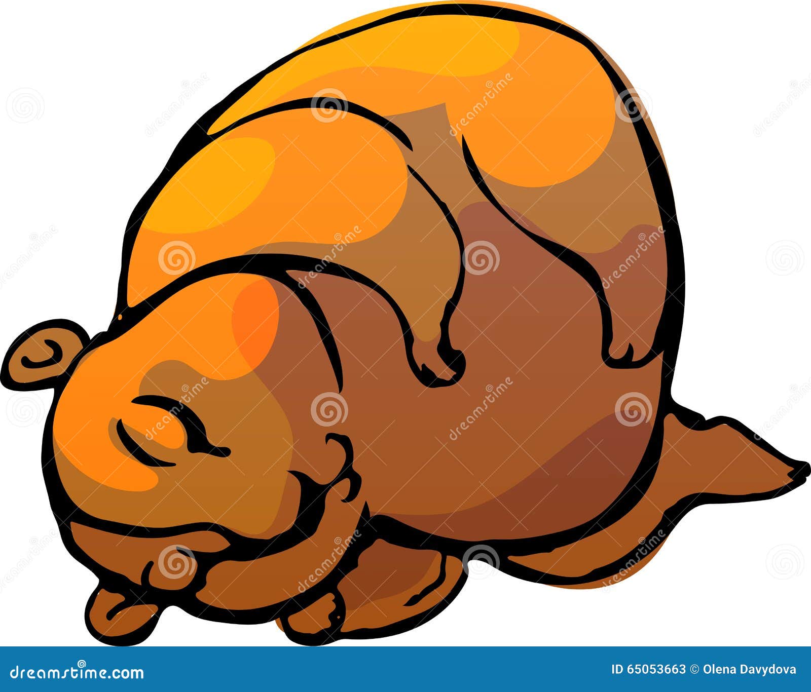 Marmot. Vector Illustration Stock Vector - Illustration of squirrel ...