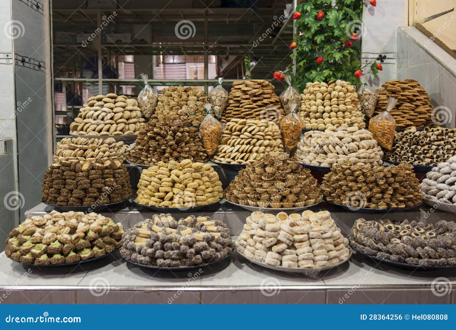 Moroccan pastries stock photo. Image of pastries, pistachio - 28364256