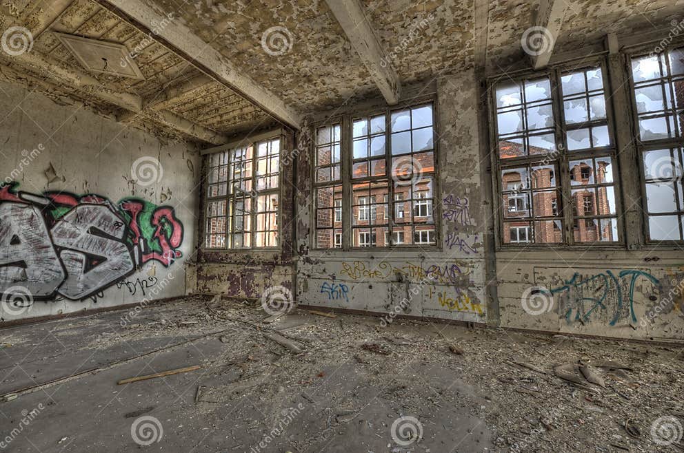 Marode building stock image. Image of brick, facade, building - 30136979