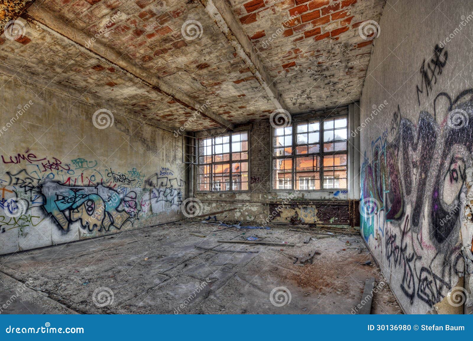 Marode building stock photo. Image of architecture, concrete - 30136980