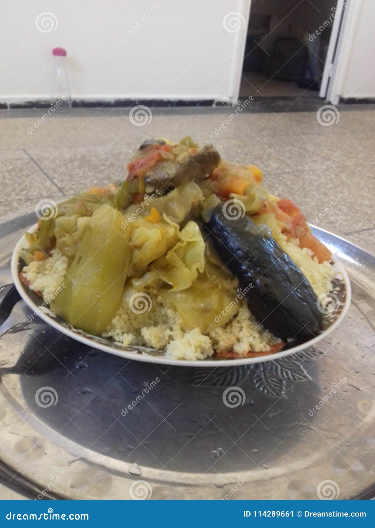 Marokkaanse kouskous stock afbeelding. Image of kouskous - 114289661