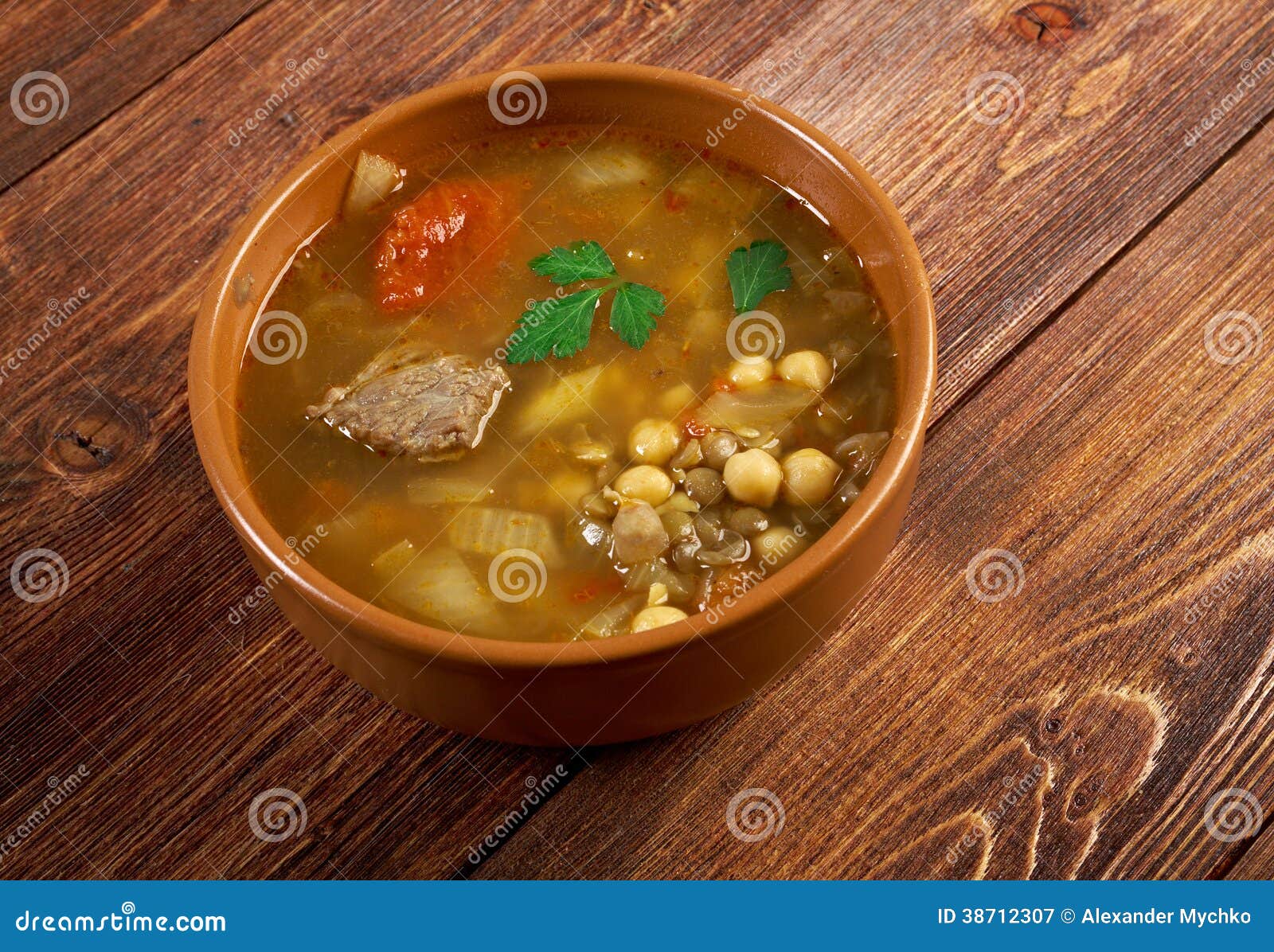 Marokkaanse Traditionele Soep - Harira Stock Afbeelding - Image of ...