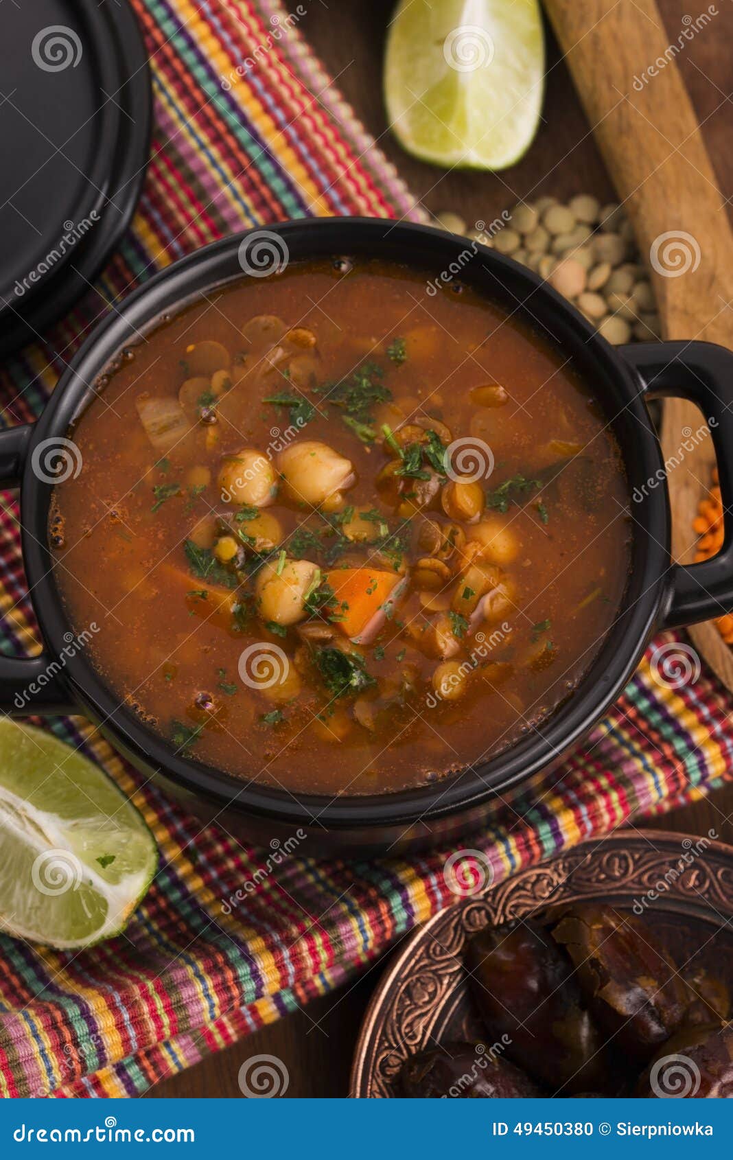 Marokkaanse Traditionele Soep - Harira Stock Foto - Image of casablanca ...