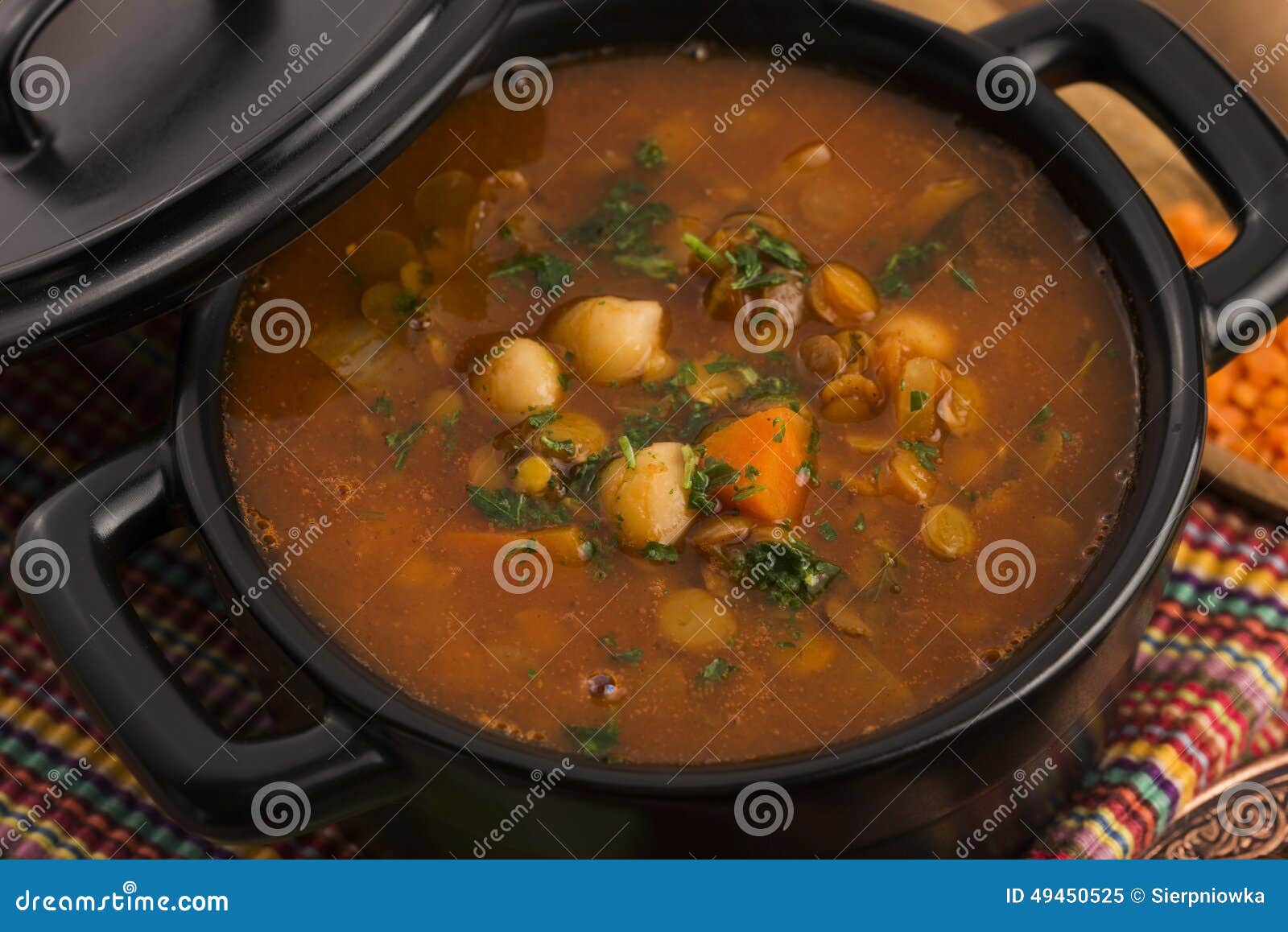 Marokkaanse Traditionele Soep - Harira Stock Afbeelding - Image of ...