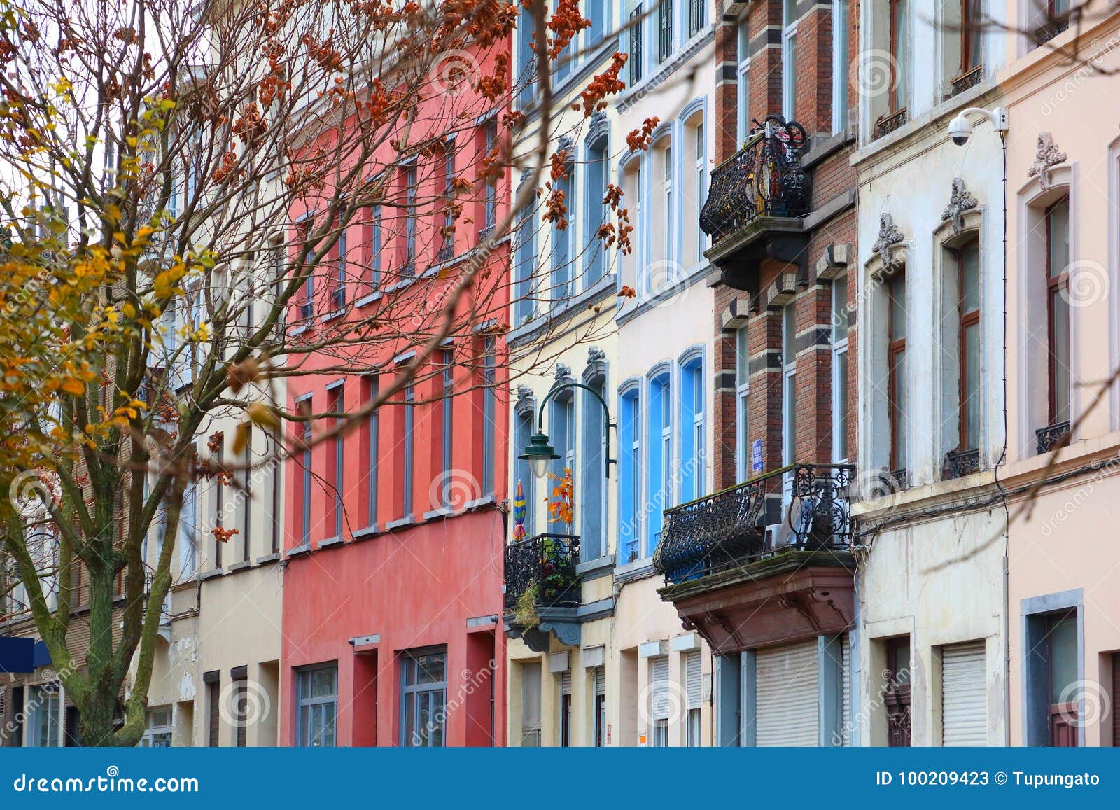 Marollen, Brussels stock image. Image of travel, belgian - 100209423