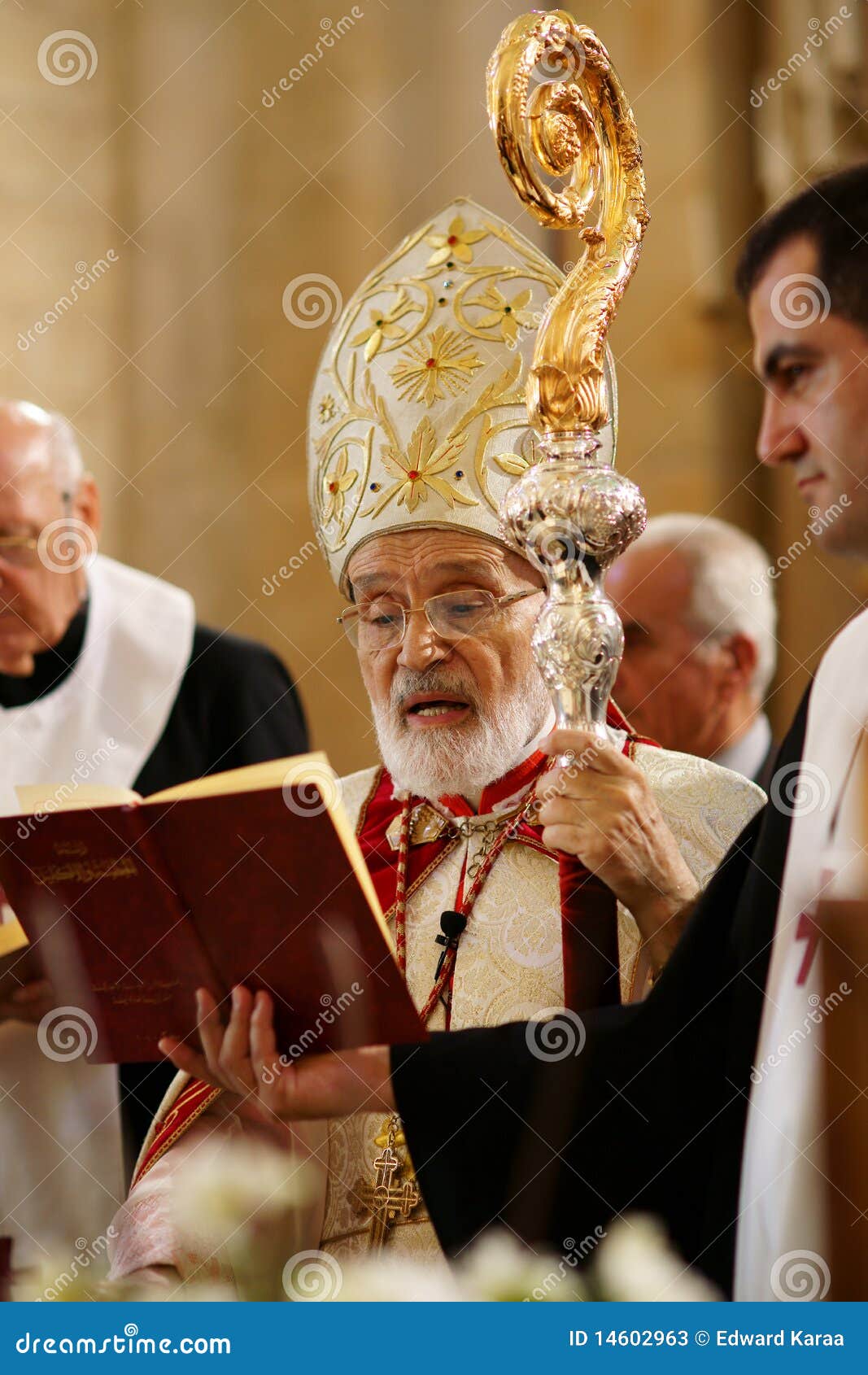 Maronite Patriarch and Cardinal Sfeir Editorial Stock Photo - Image of ...