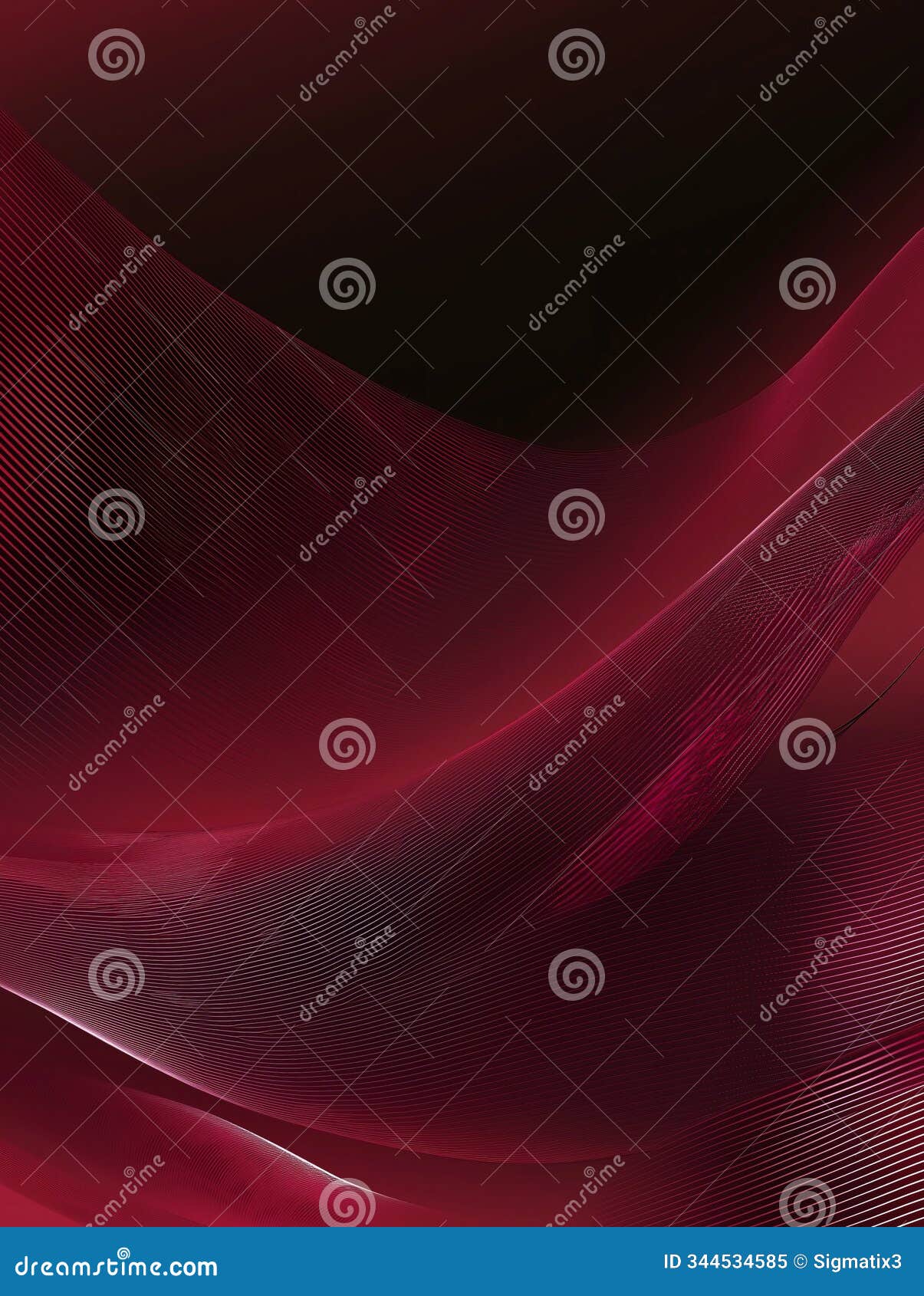 Maroon Abstract Background Flowing Smoothly with Elegant Waves Stock ...