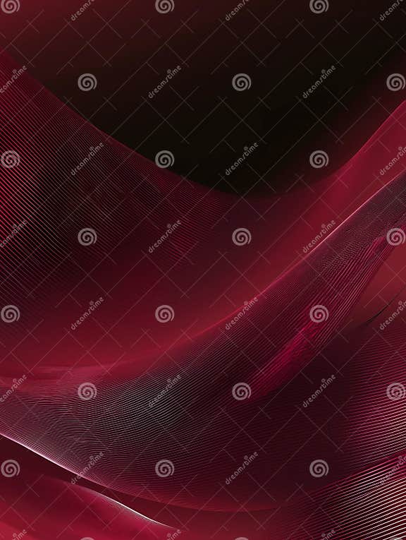 Maroon Abstract Background Flowing Smoothly with Elegant Waves Stock ...