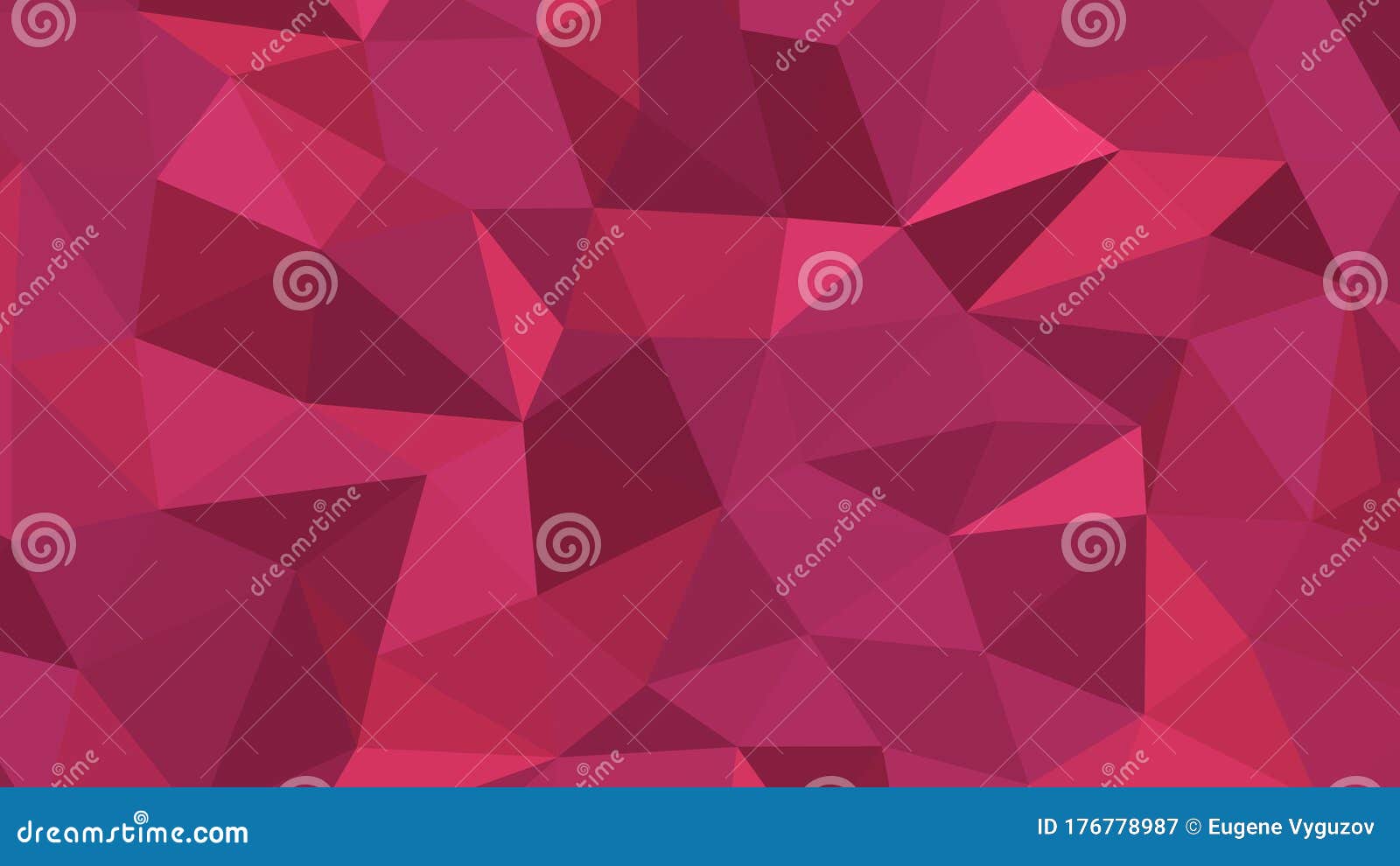 Abstract Polygonal Background, Maroon Geometric Vector Stock Vector ...