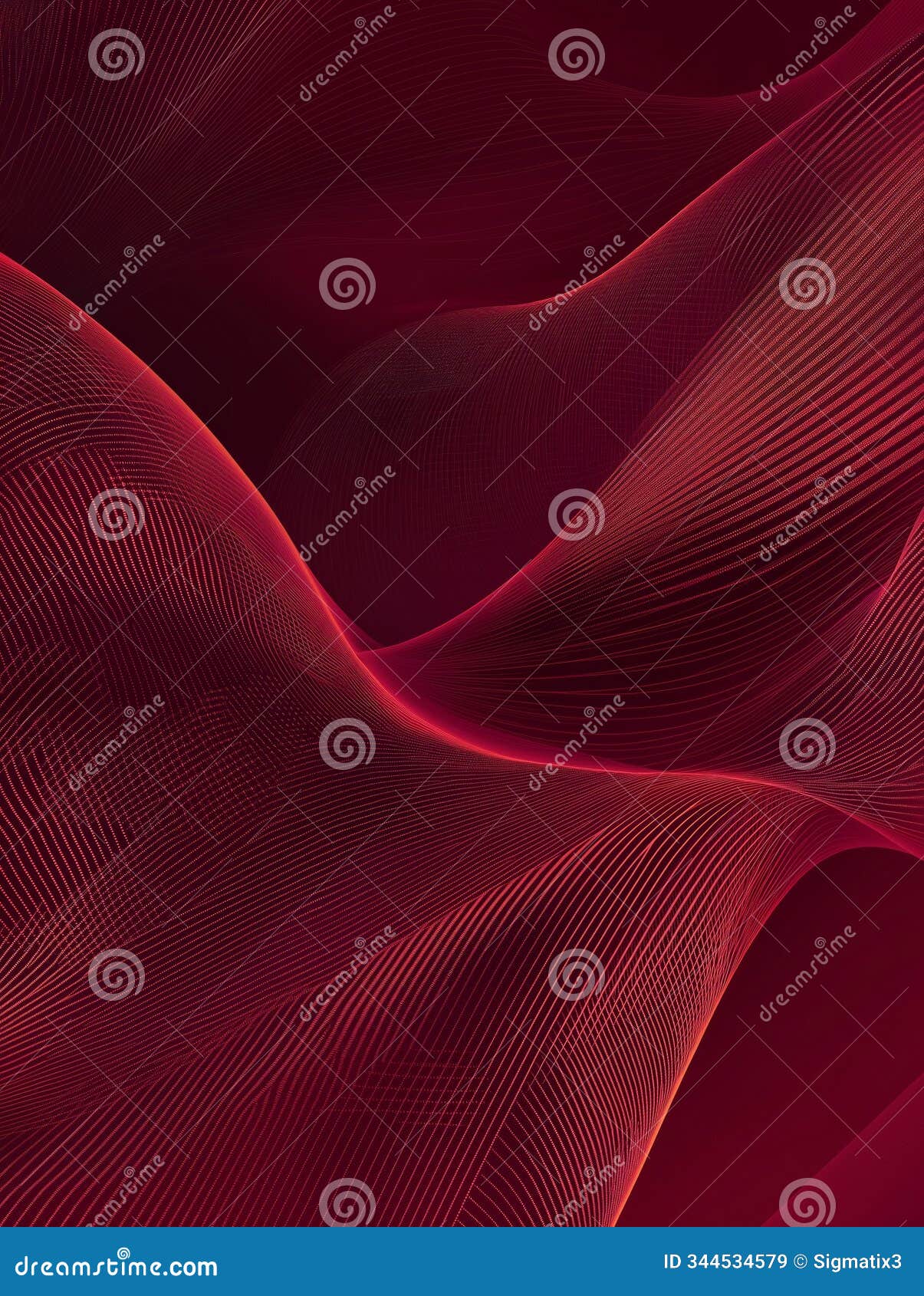 Maroon Abstract Background with Smooth Waves and Lines Stock ...