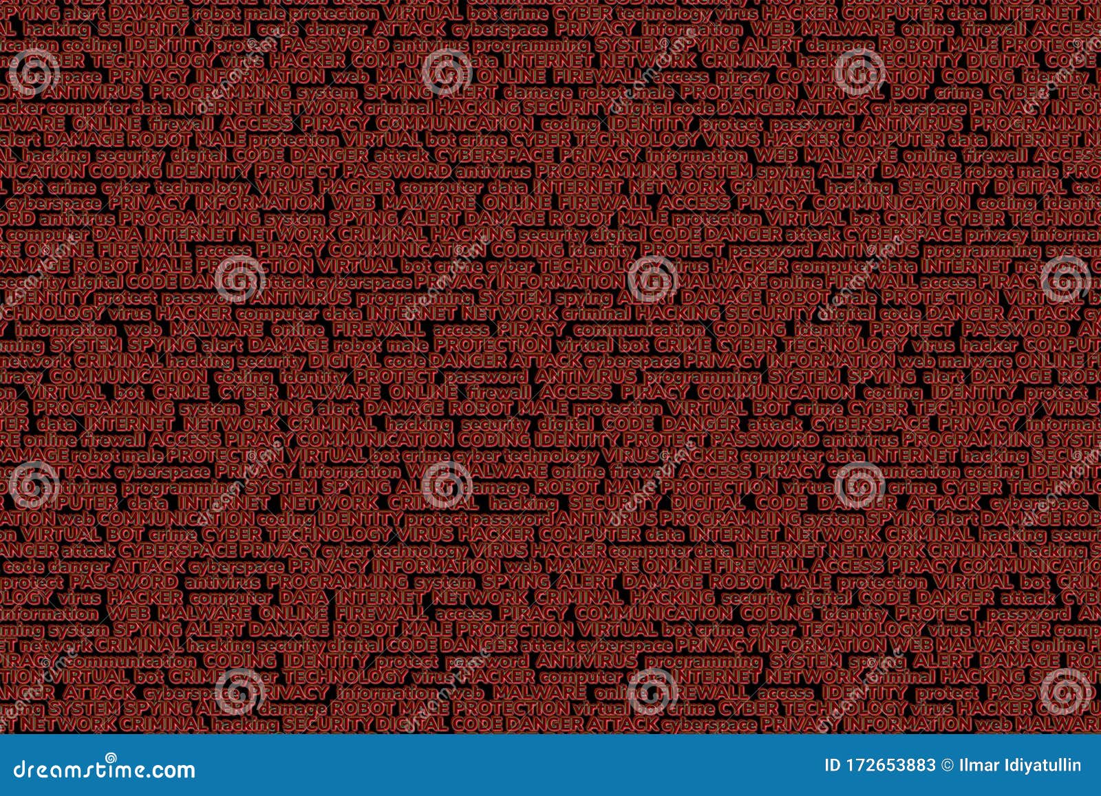 Maroon Background Consisting of Terms on the Topic of Computer ...
