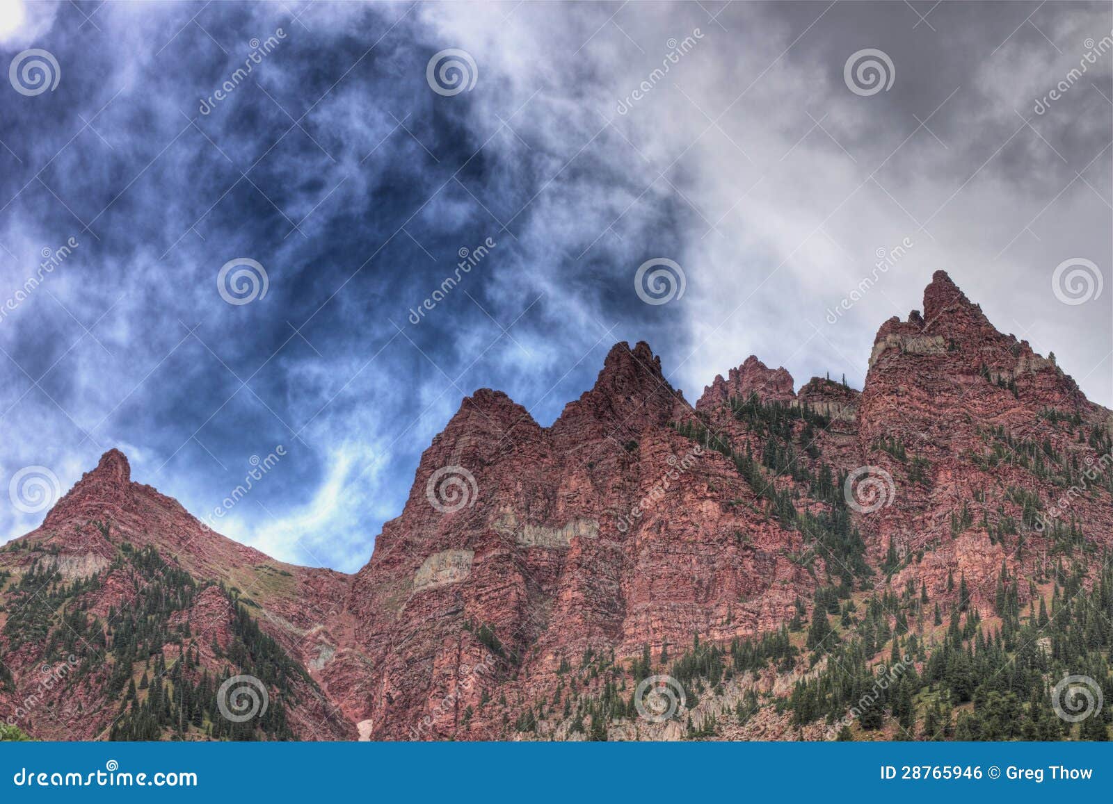 Maroon Bells Color Peak stock photo. Image of peak, range - 28765946