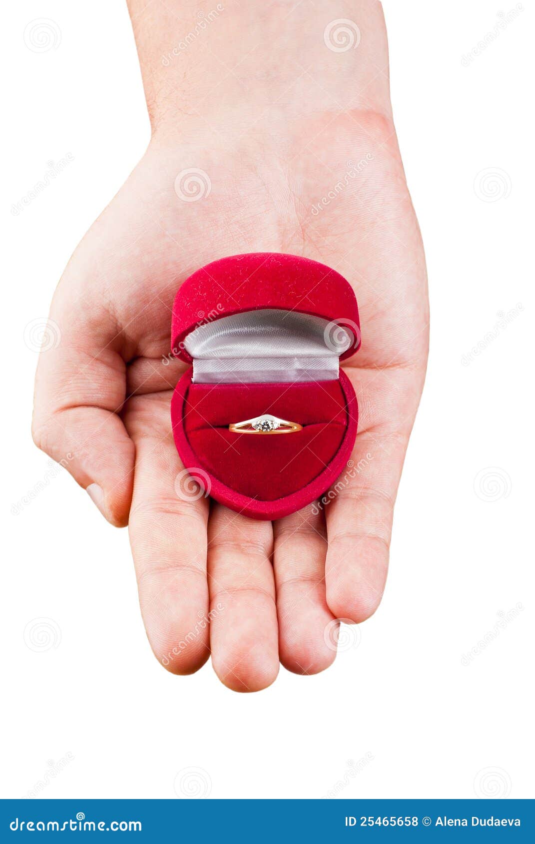 Maroon Box with a Wedding Ring Stock Photo - Image of heart, pretty ...