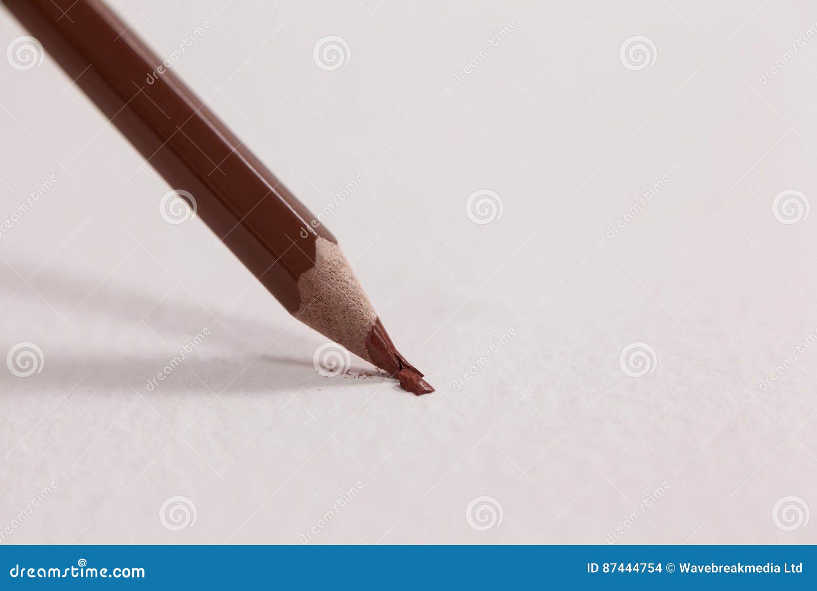 Maroon Broken Colored Pencil on White Background Stock Photo - Image of ...