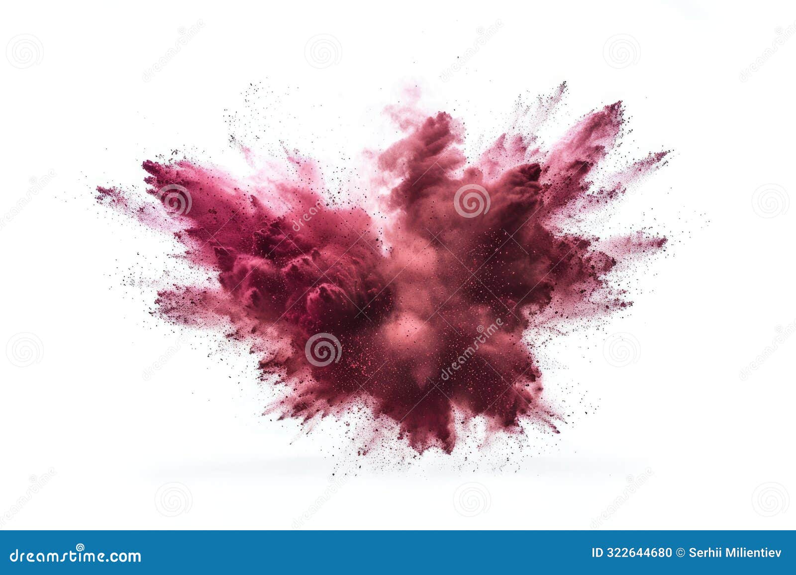 Maroon Brown Paint Explosion Abstract Background. Coloured Cloud on ...