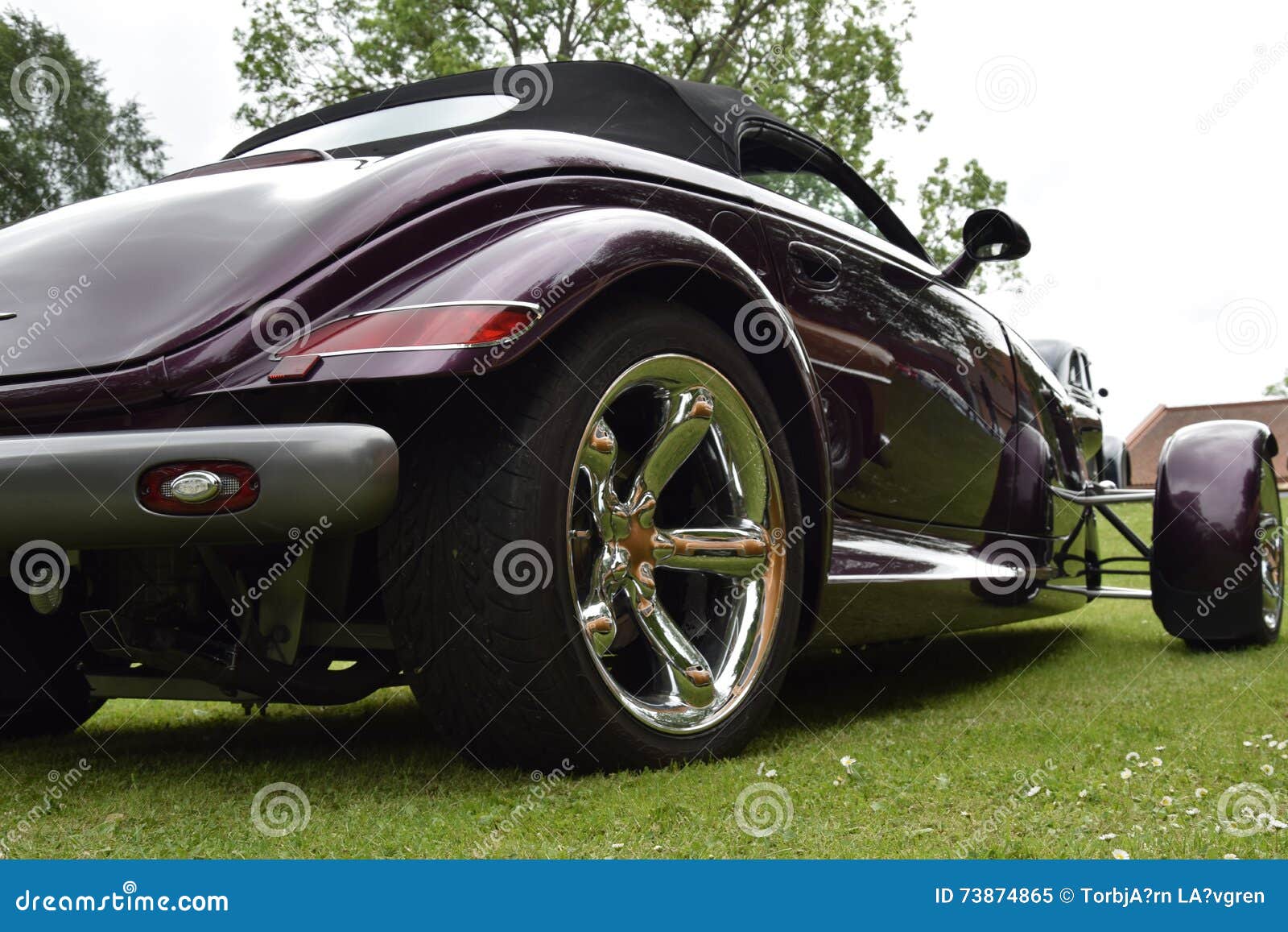 Maroon car stock image. Image of lawn, wheel, maroon - 73874865