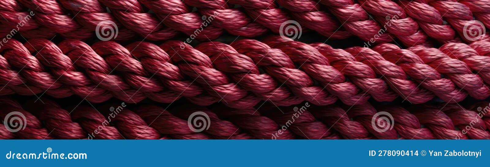 Maroon Close Up Very Detailed Pattern of Ropes Panoramic Banner ...