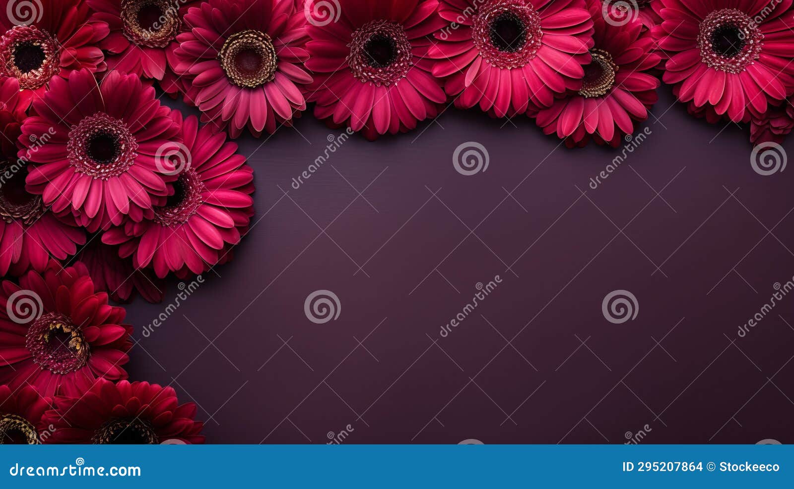 Maroon Gerbera on Rustic Maroon Surface - High Quality Uhd Image Stock ...