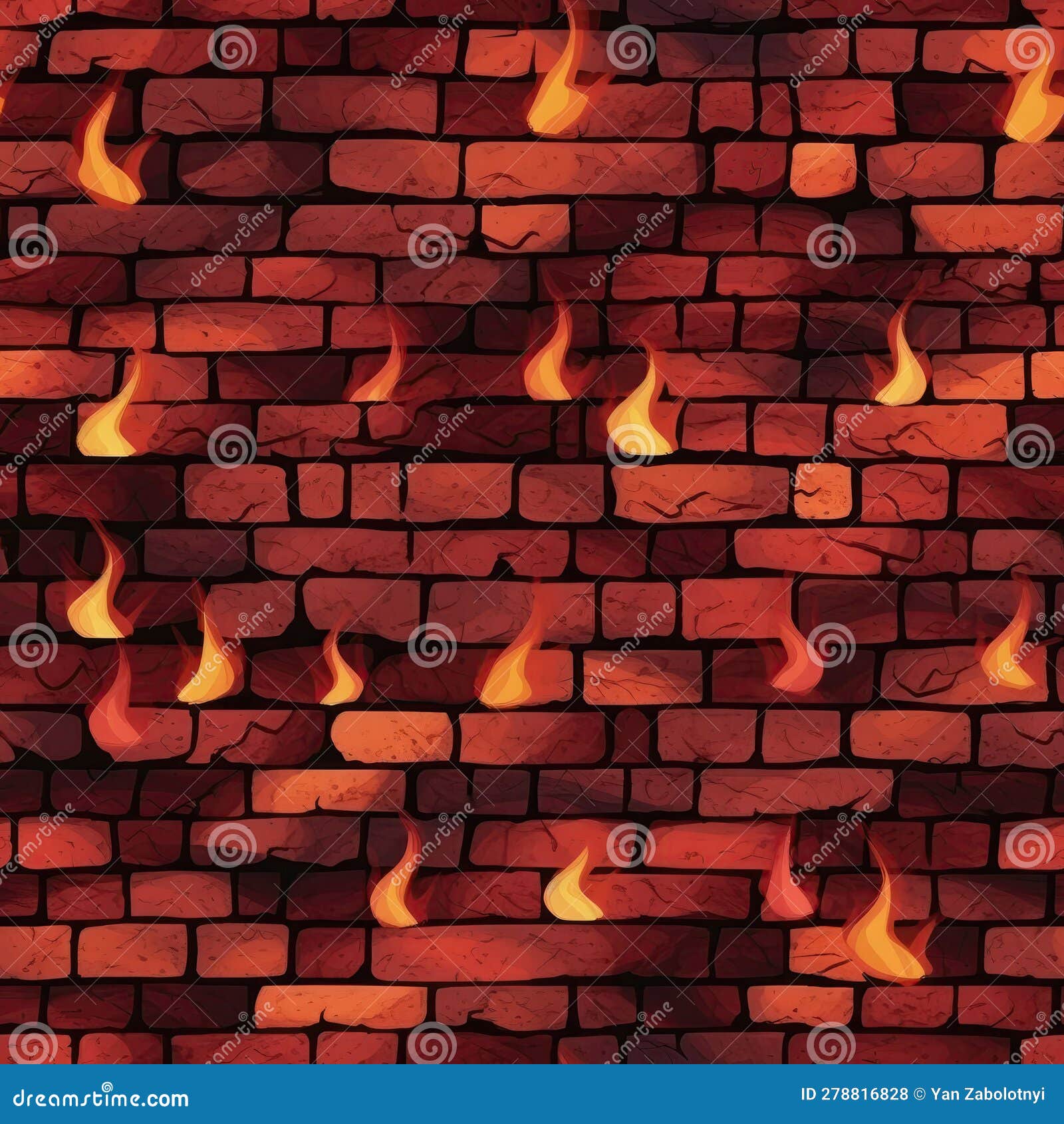 Maroon Luminescence Beautiful Brick Wall Texture Tile Seamless ...