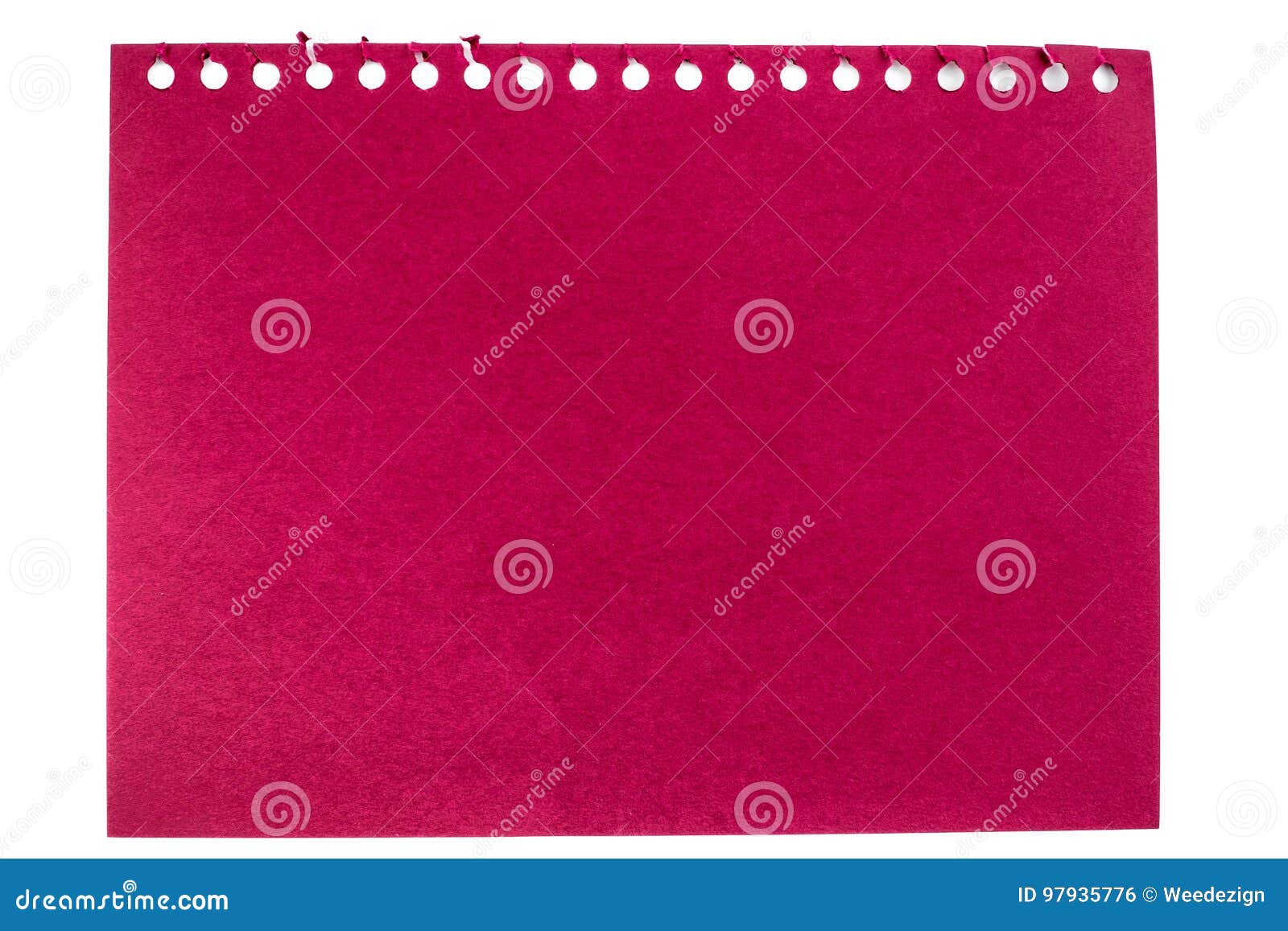 Maroon Note Paper Top View Isolated on White Background, Mock Up Stock ...