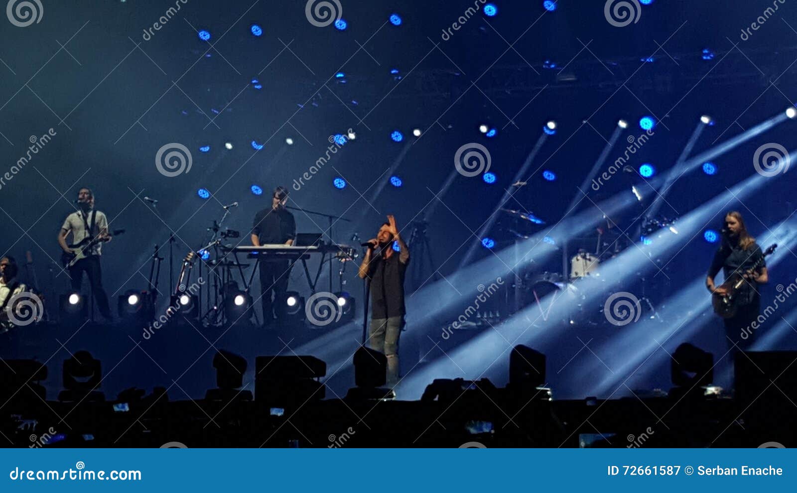 Maroon 5 Performing in Bucharest, Romania Editorial Photography - Image ...