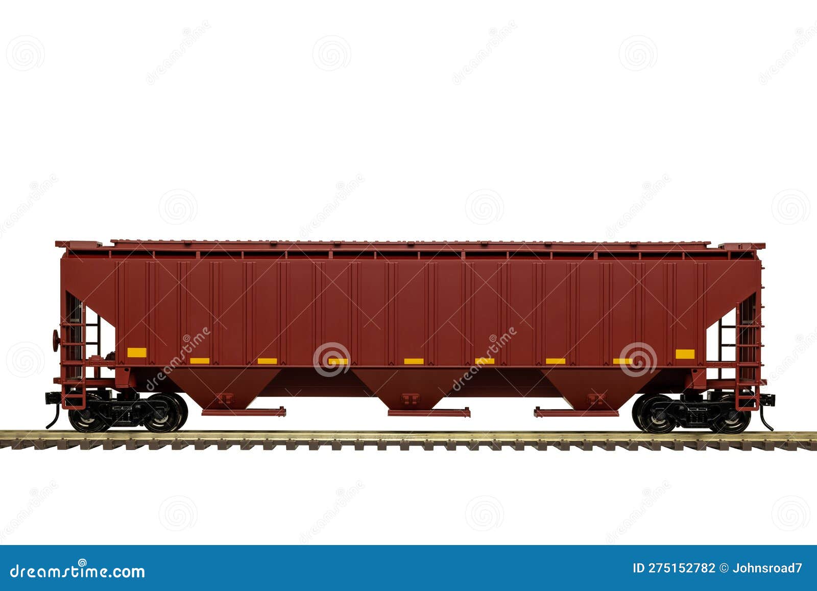 Maroon Railroad Covered Hopper Freight Car Stock Photo - Image of ...