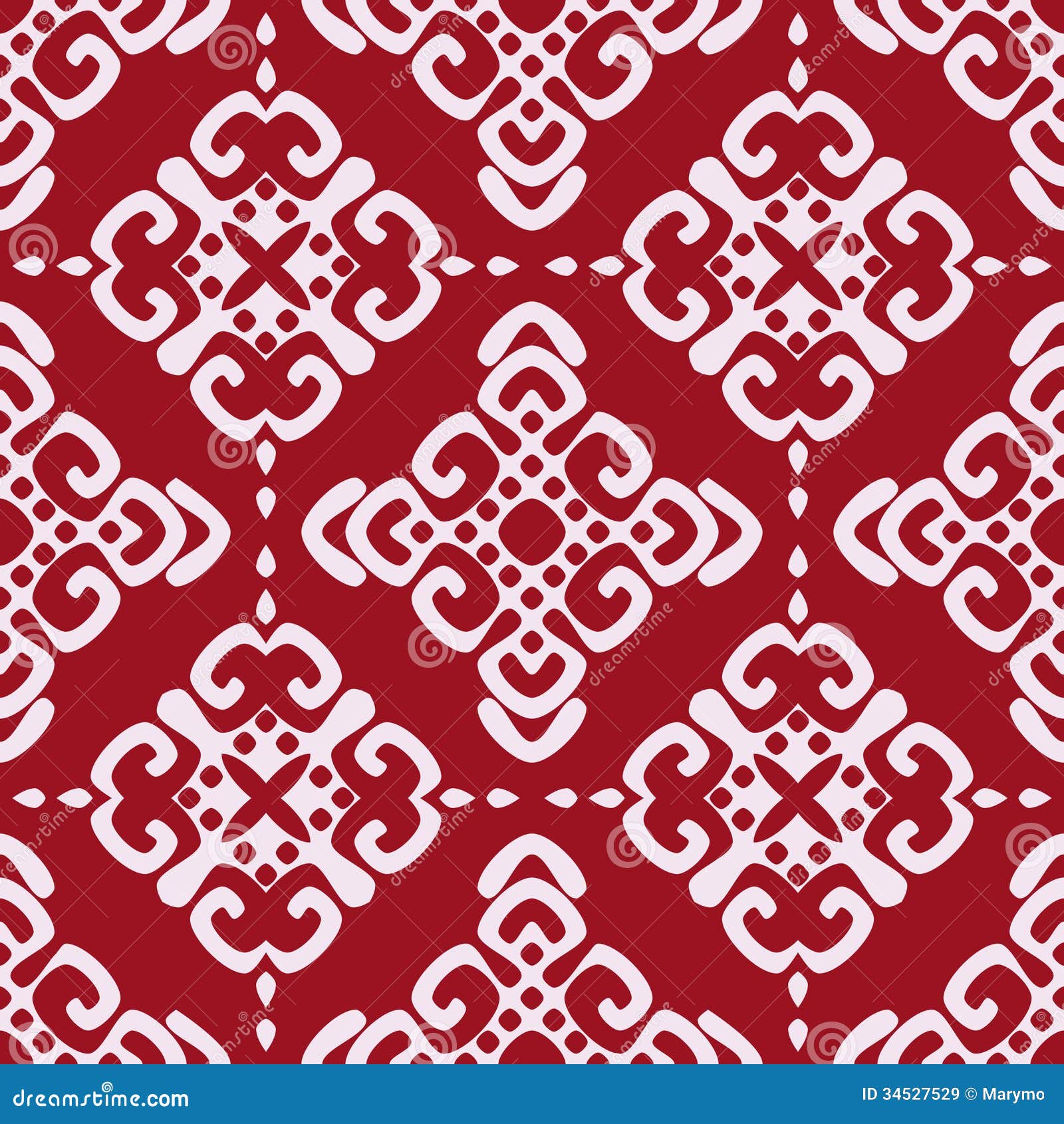 Maroon Seamless Damask Pattern Stock Vector - Illustration of ...