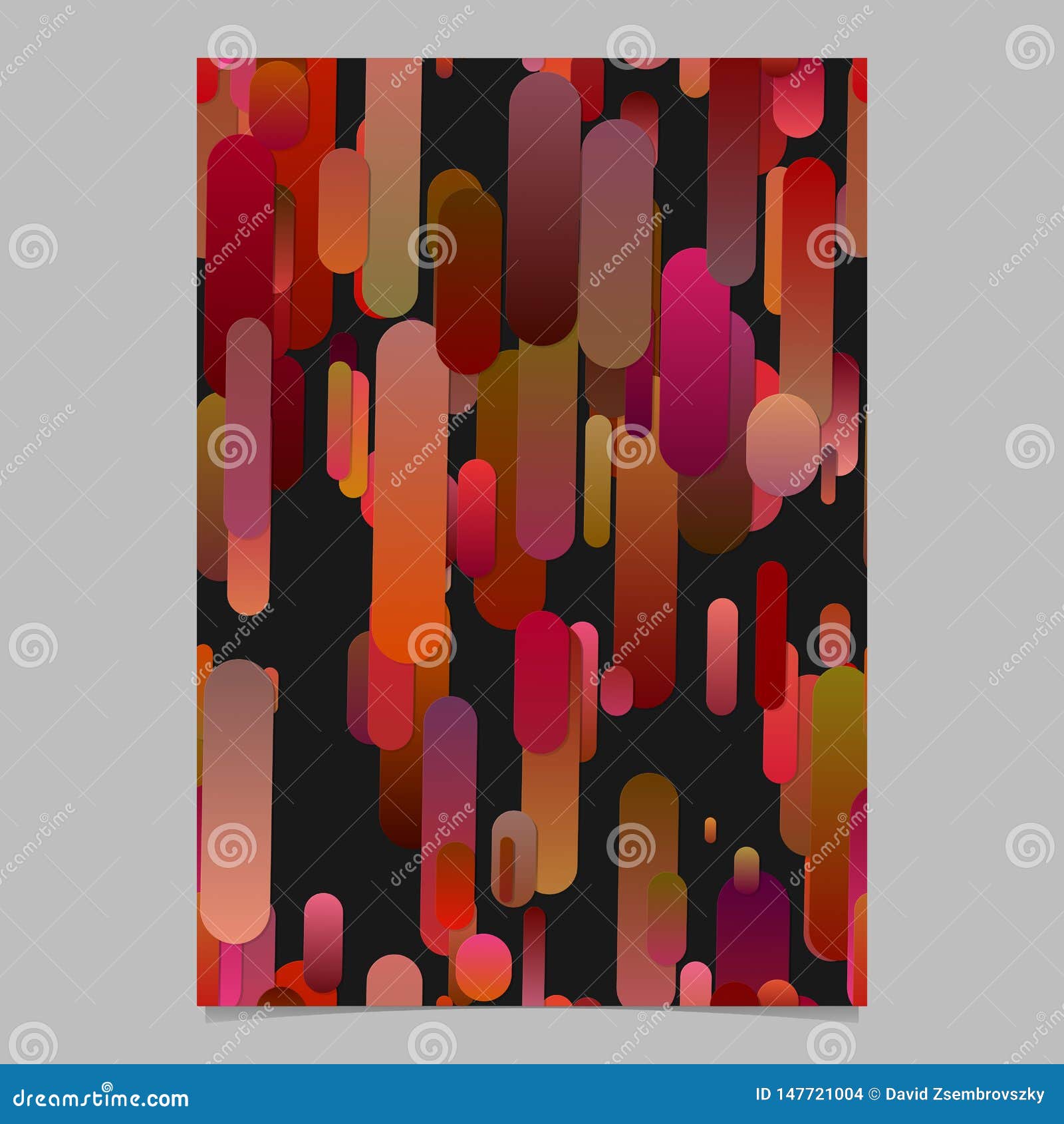 Maroon Trendy Abstract Gradient Stripe Pattern Card Background - Vector ...
