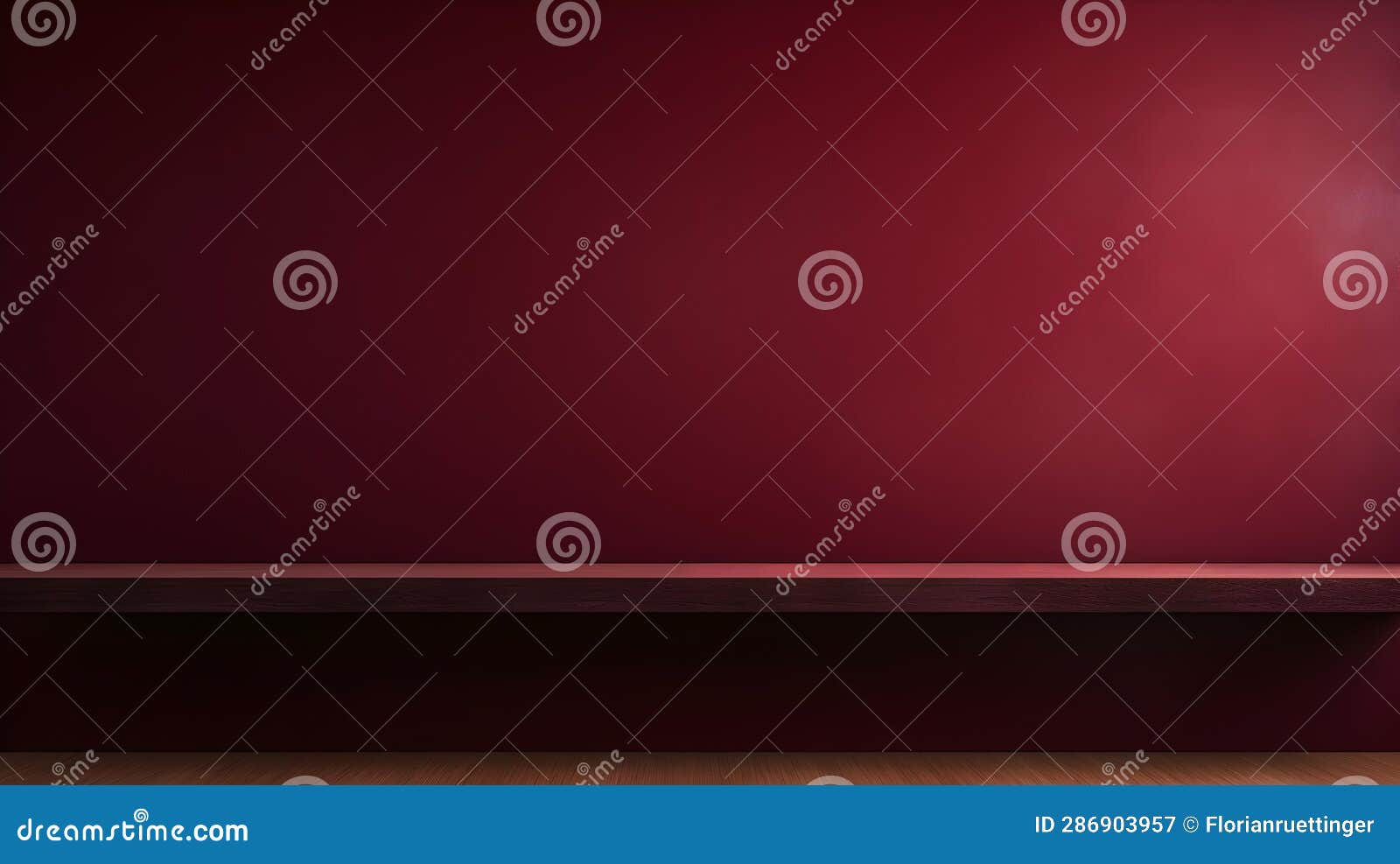 Maroon Wall with Beautiful Lighting. Elegant Minimalist Background for ...