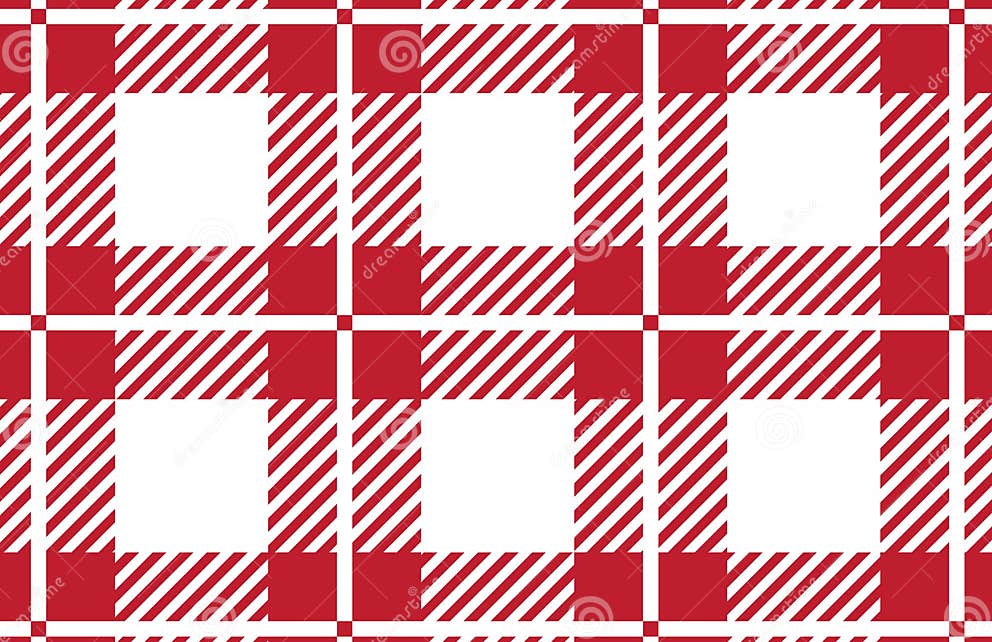 Maroon and White Gingham Plaid Pattern.Vector Illustration Stock ...