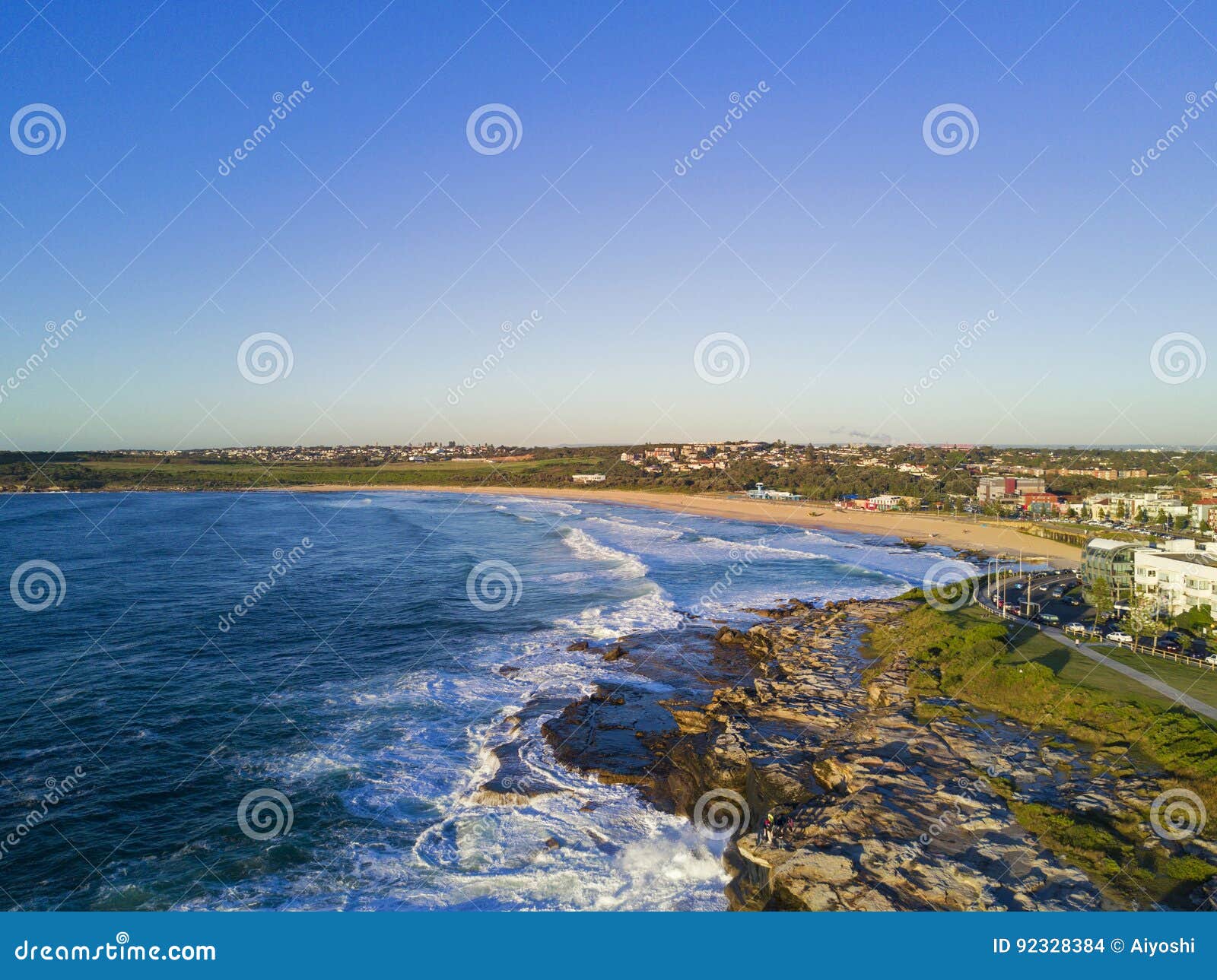 Maroubra Beach aerial view stock photo. Image of outdoor - 92328384