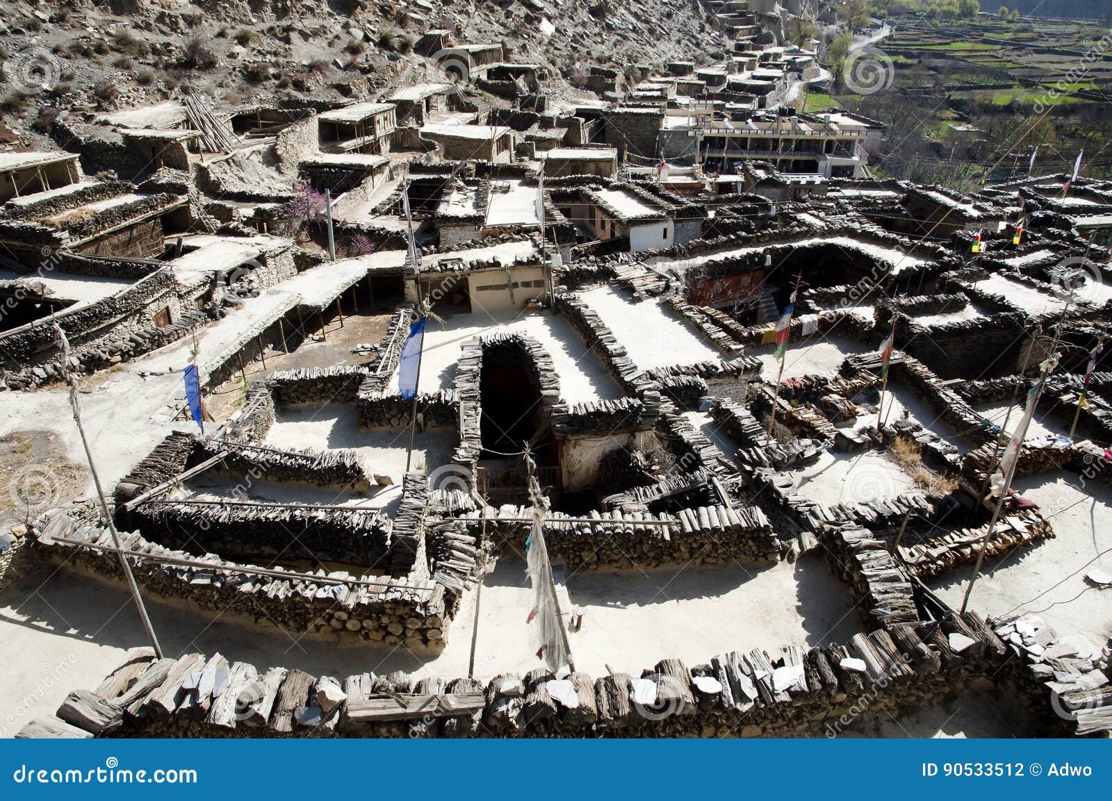 Marpha Village - Annapurna Circuit - Nepal Stock Photo - Image of ...